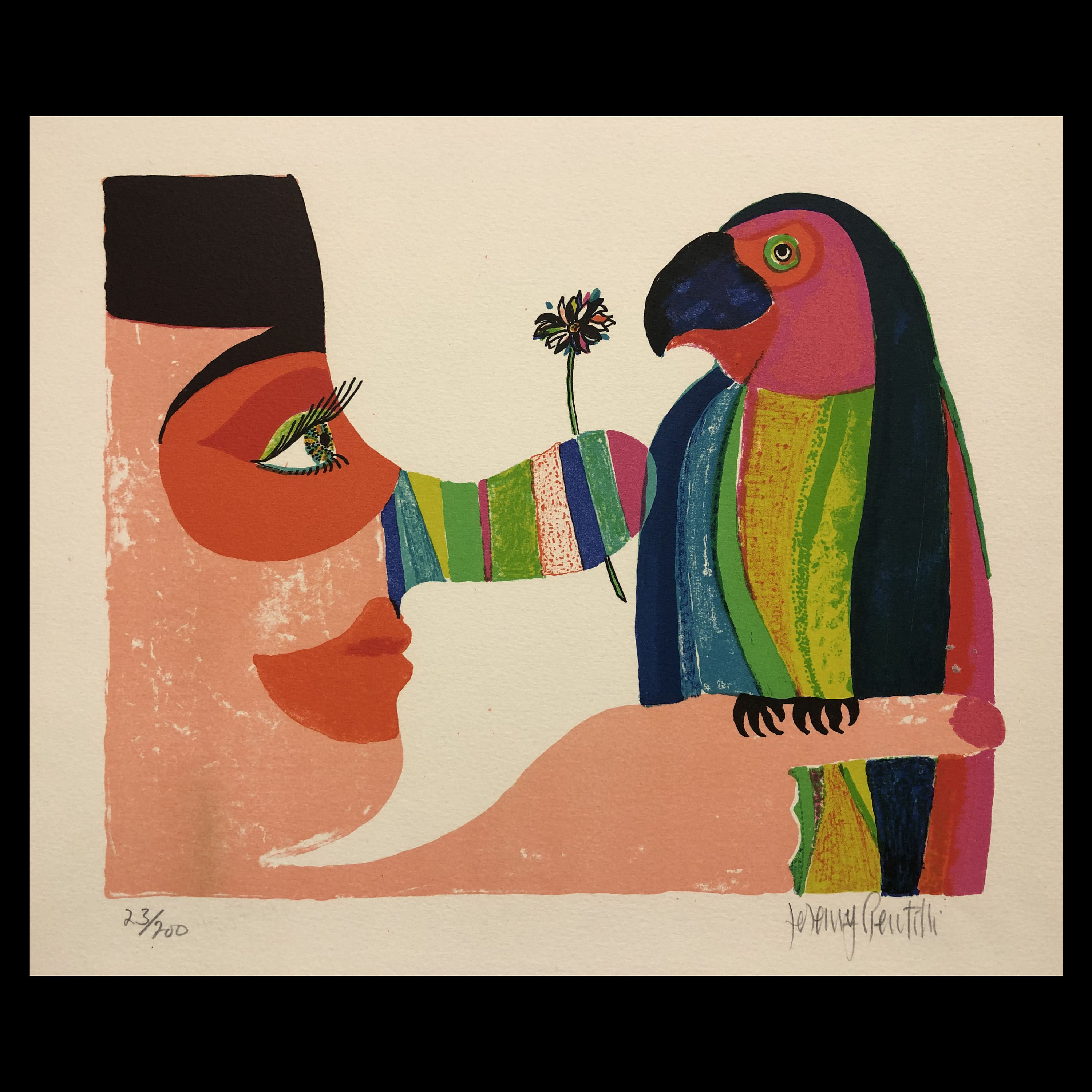 JEREMY GENTILLI english/french, 1926-living, clown, 1976, Lithograph ...