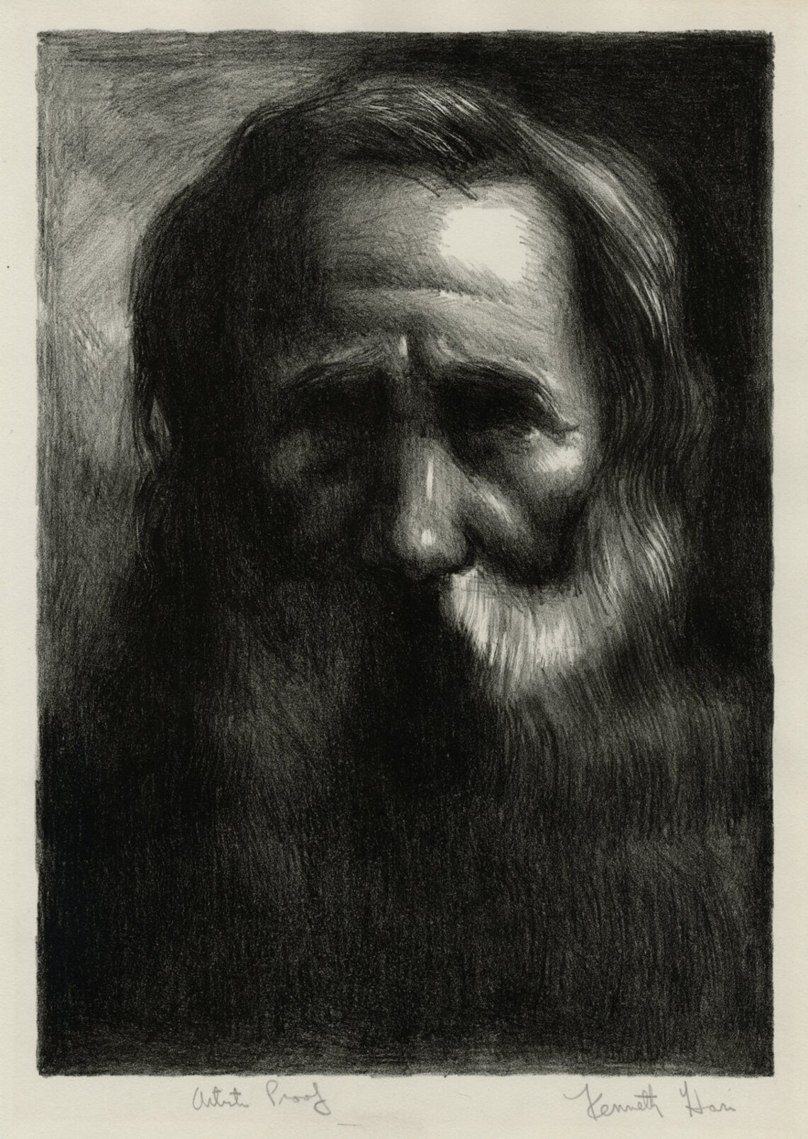 KENNETH HARI (american, 1947-living), "prophet", 1974, Original ...