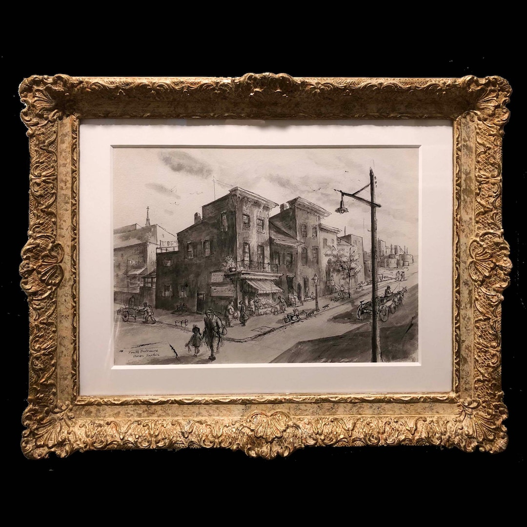 AARON SOPHER (american, 1905-1972), "south Baltimore", Ca. 1930, Pen ...