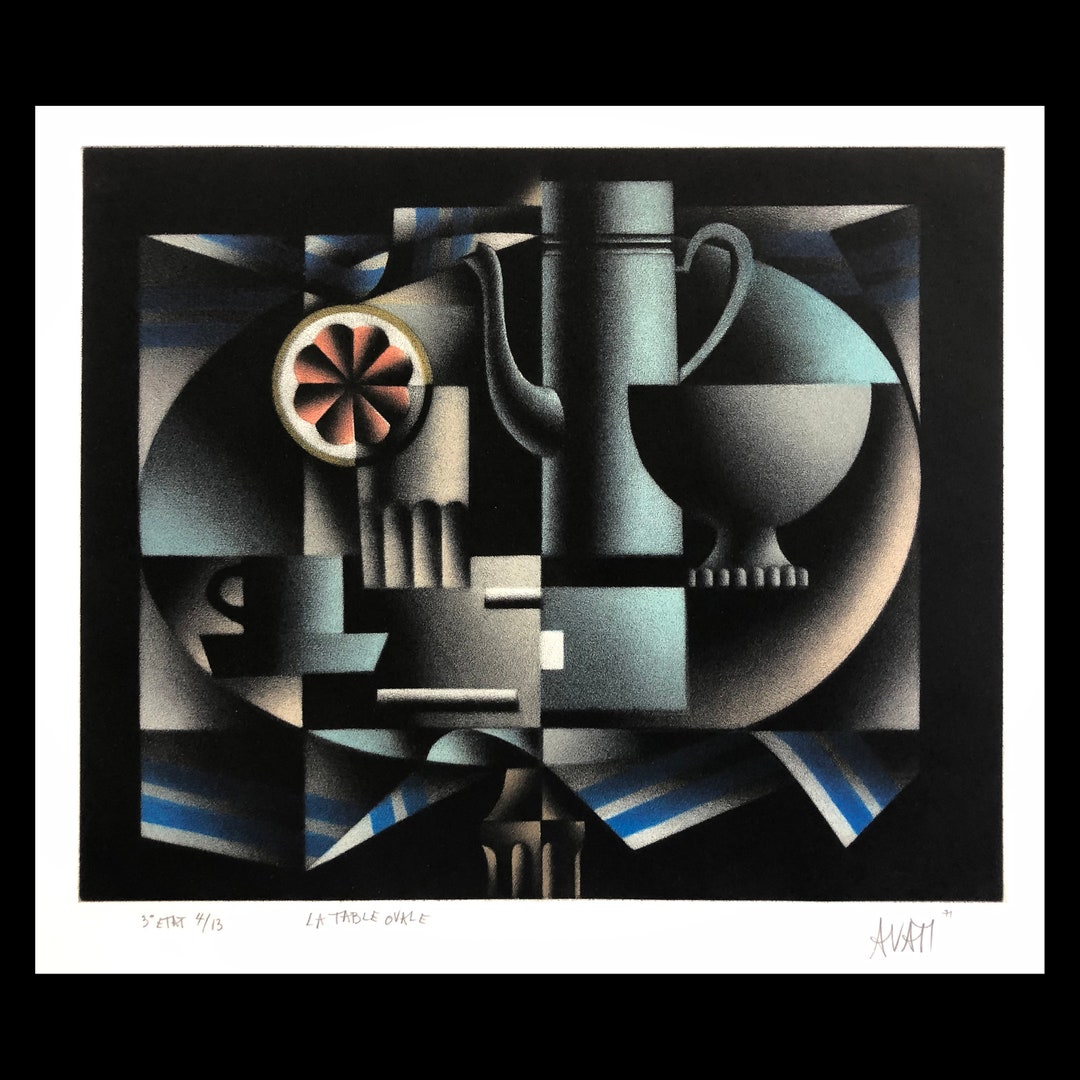 MARIO AVATI (french, 1921-2009), "la Table Ovale", 1971, Color ...