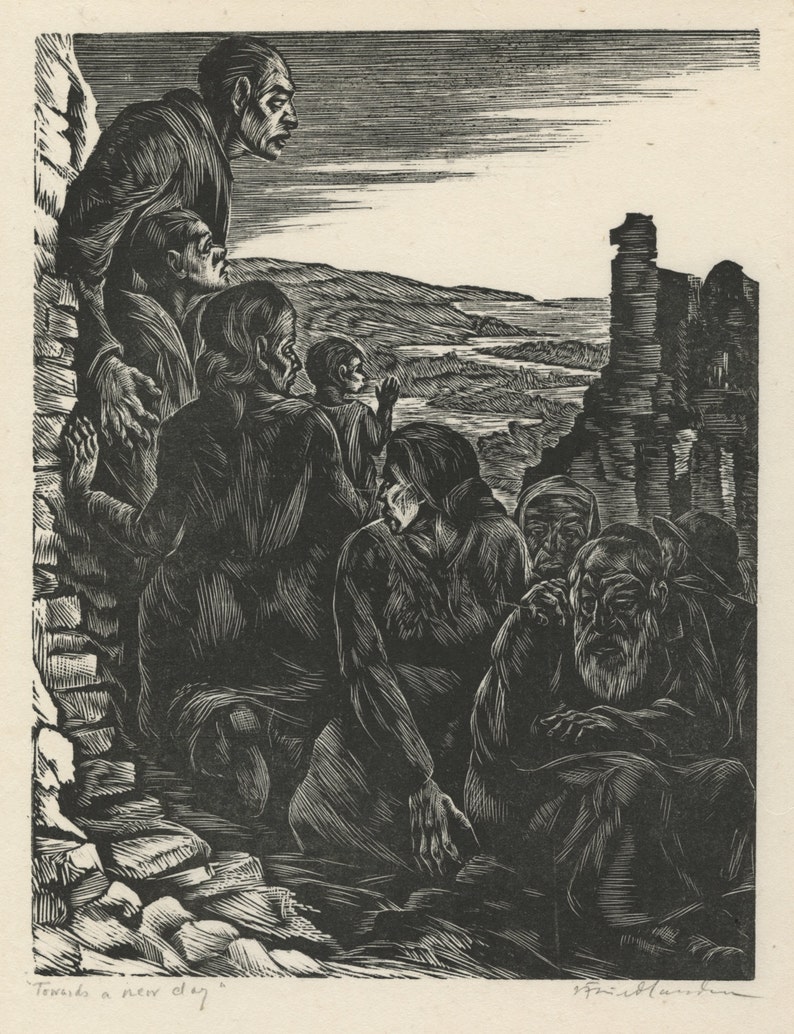 ISAC FRIEDLANDER latvian/american, 1890-1968, towards a New Day, 1935 ...