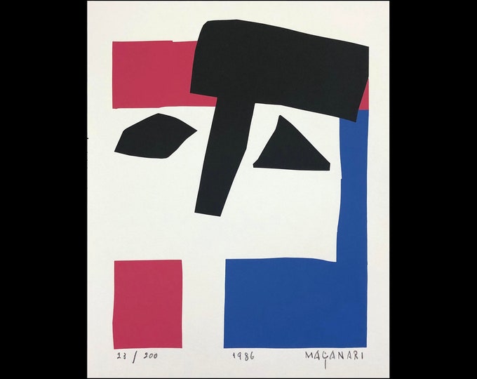 MASANARI MURAI (japanese, 1905-1999), "face", 1986, Serigraph, Pencil ...