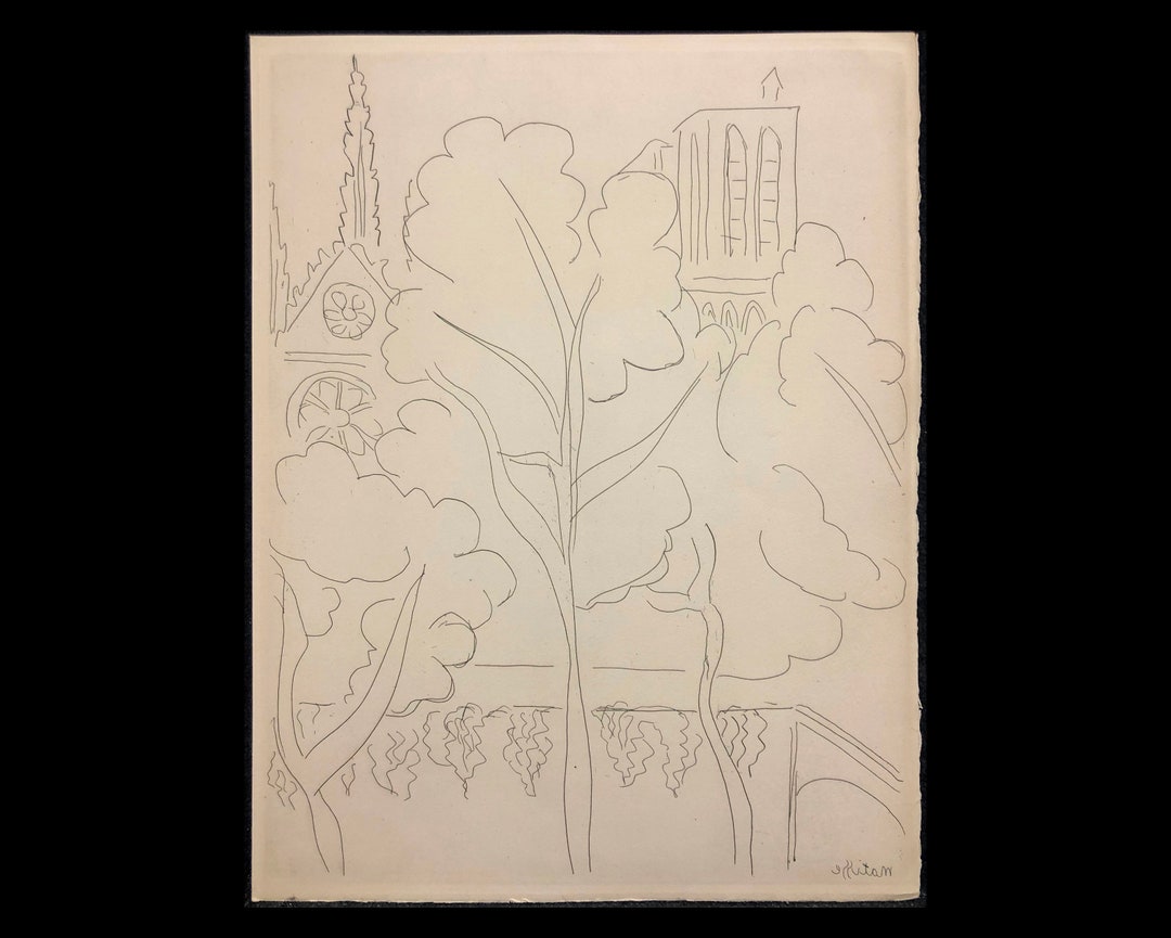 HENRI MATISSE (french, 1869-1954), "paris, Vu De La Cite", 1937 ...