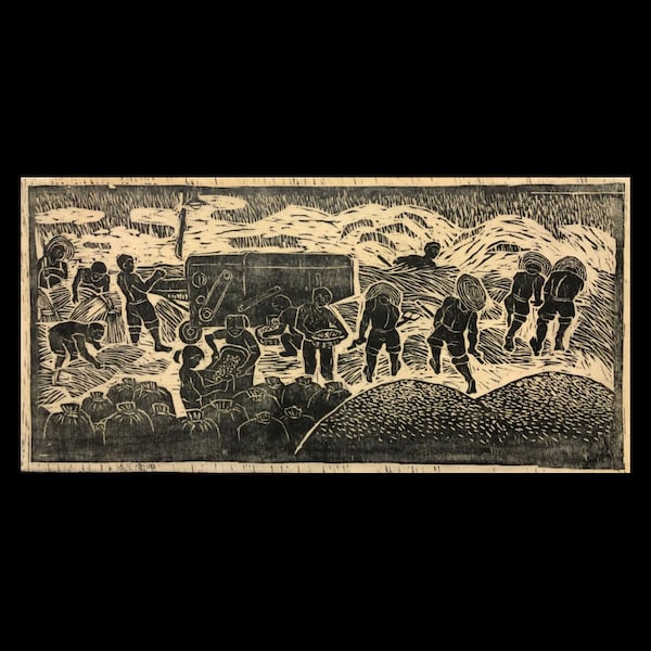 Reduction Woodcut - Etsy