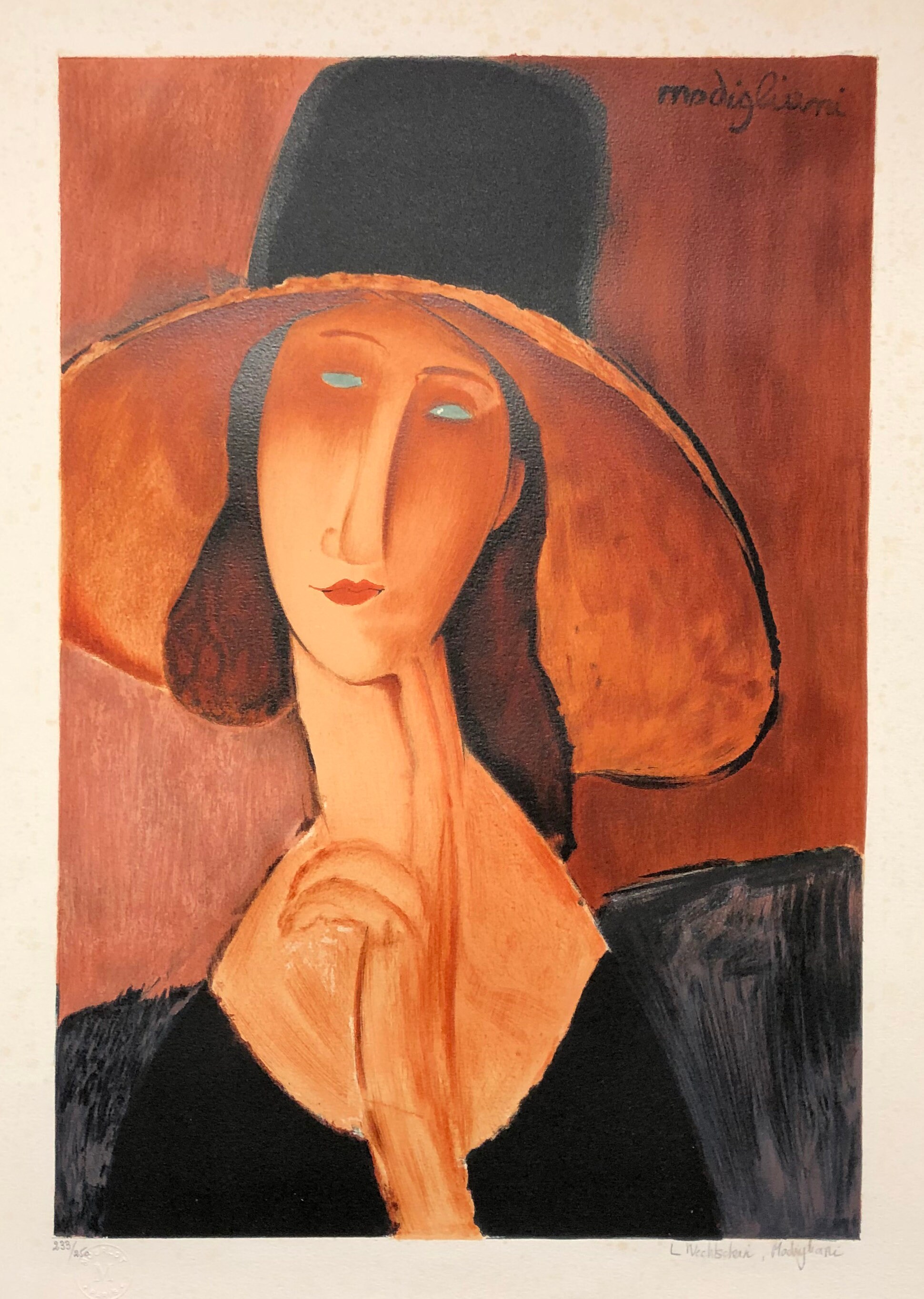 AMEDEO MODIGLIANI (after) (italian/french, 1884-1920), "jeanne in a ...
