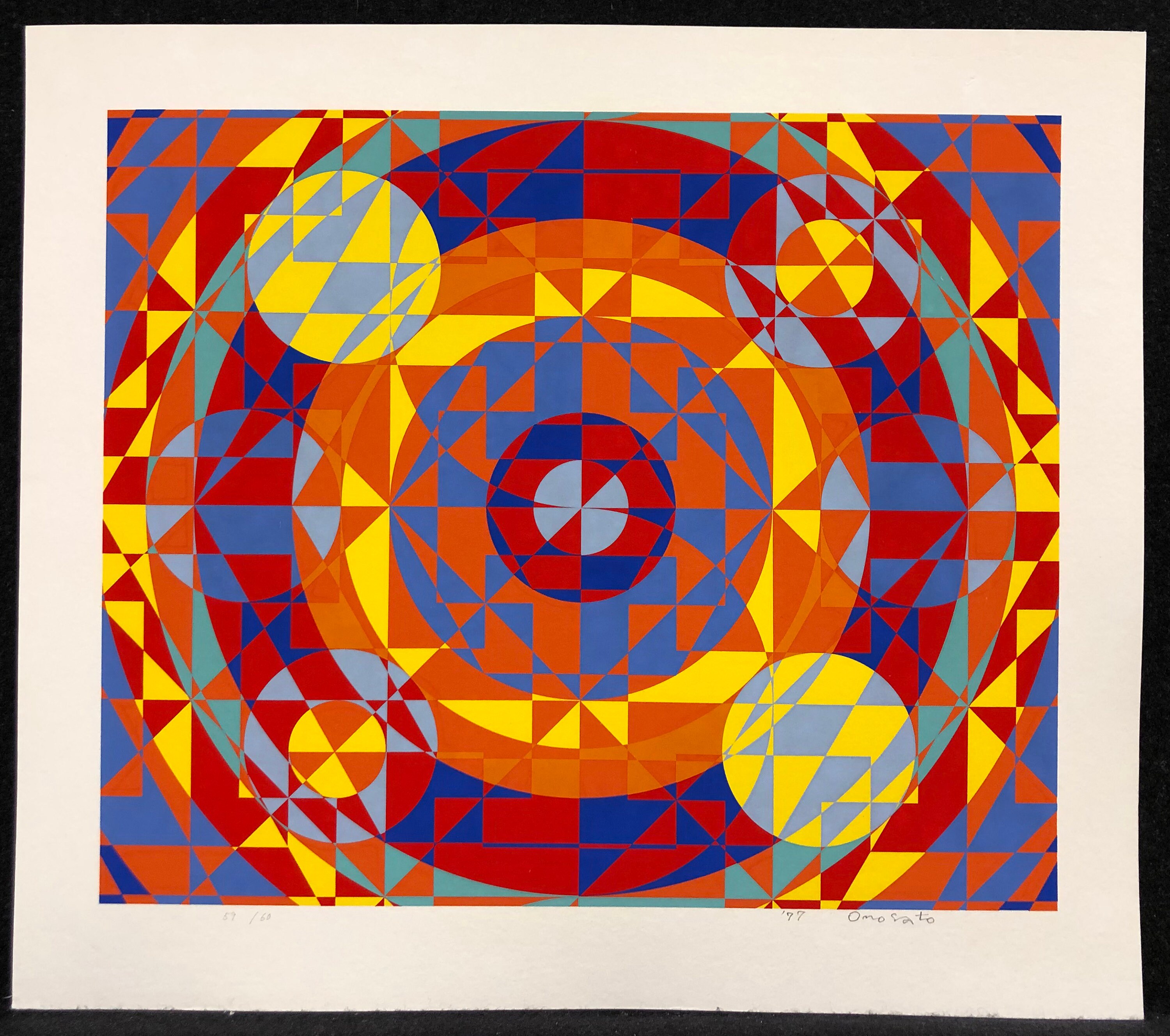 TOSHINOBU ONOSATO (japanese, 1912-1986), "composition", 1977, Serigraph ...