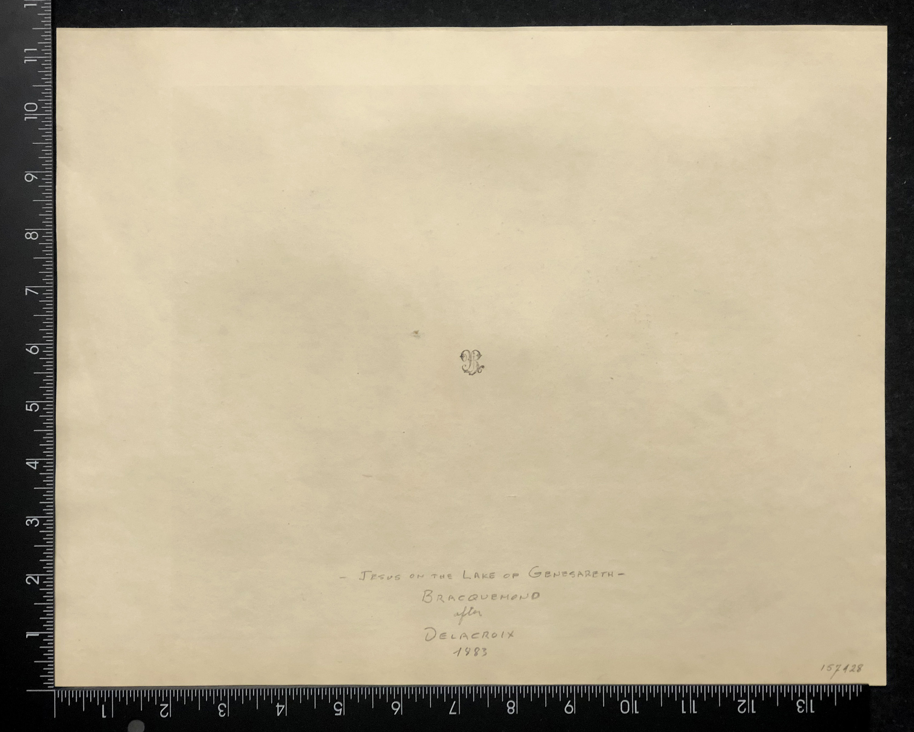 FELIX HENRI BRACQUEMOND (French, 1833-1914), "Jesus on the Lake of ...