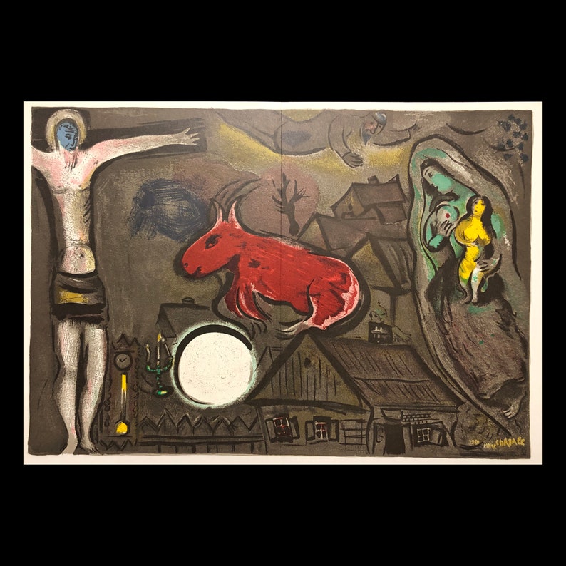 MARC CHAGALL (russian/french, 1887-1985), "mystical Crucifixion", 1950 ...