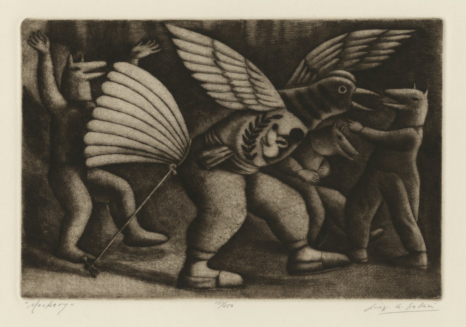 LUIS ALBERTO SOLARI (uruguaian/american, 1918-1993), "mockery", Ca ...