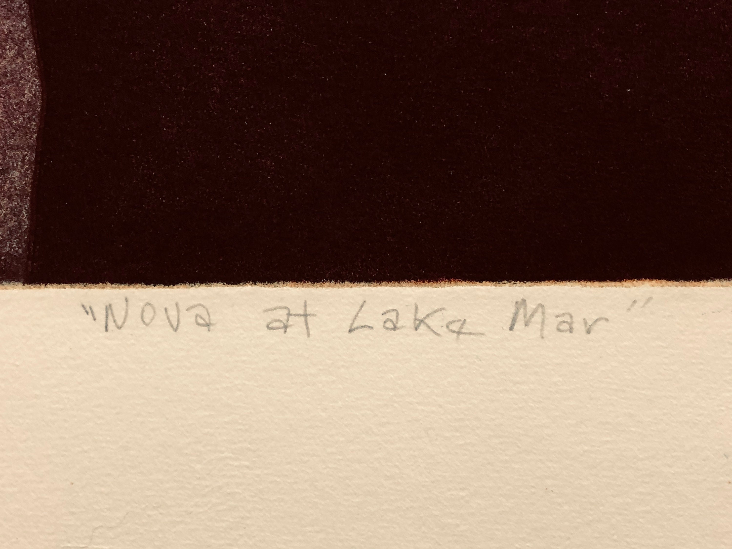 PERCY MARTIN (america, B. 1943), "nova at Lake Mar", 1981, Aquatint ...