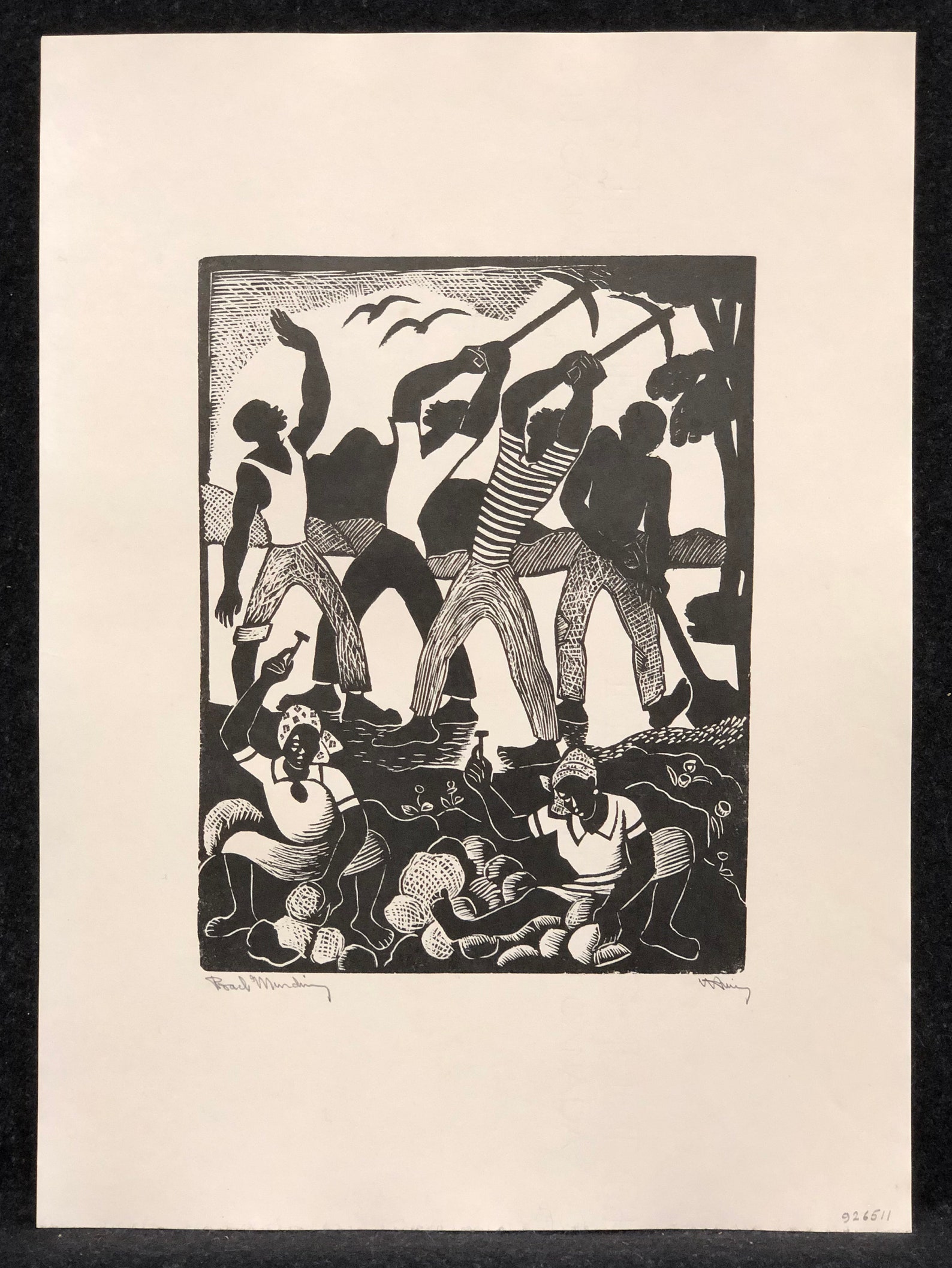 ALBERT HUIE (jamaican/american, 1920-2010), "road Mending", 1948 ...