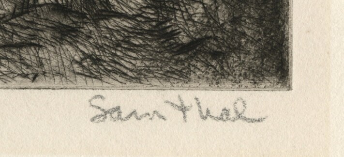 SAMUEL "sam" THAL (american, 1903-1964), "sunday Afternoon", 1942 ...