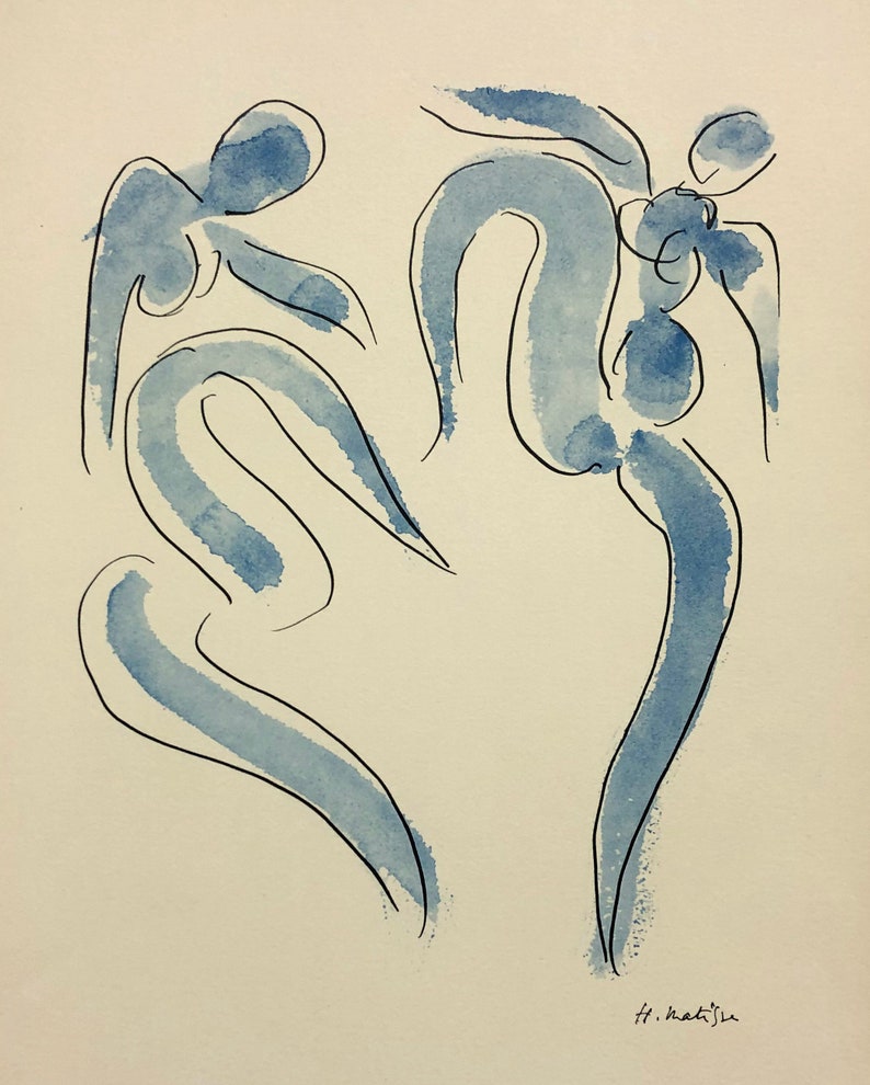 HENRI MATISSE after french, 1869-1955, la Danse, 1959, Pochoir Print ...