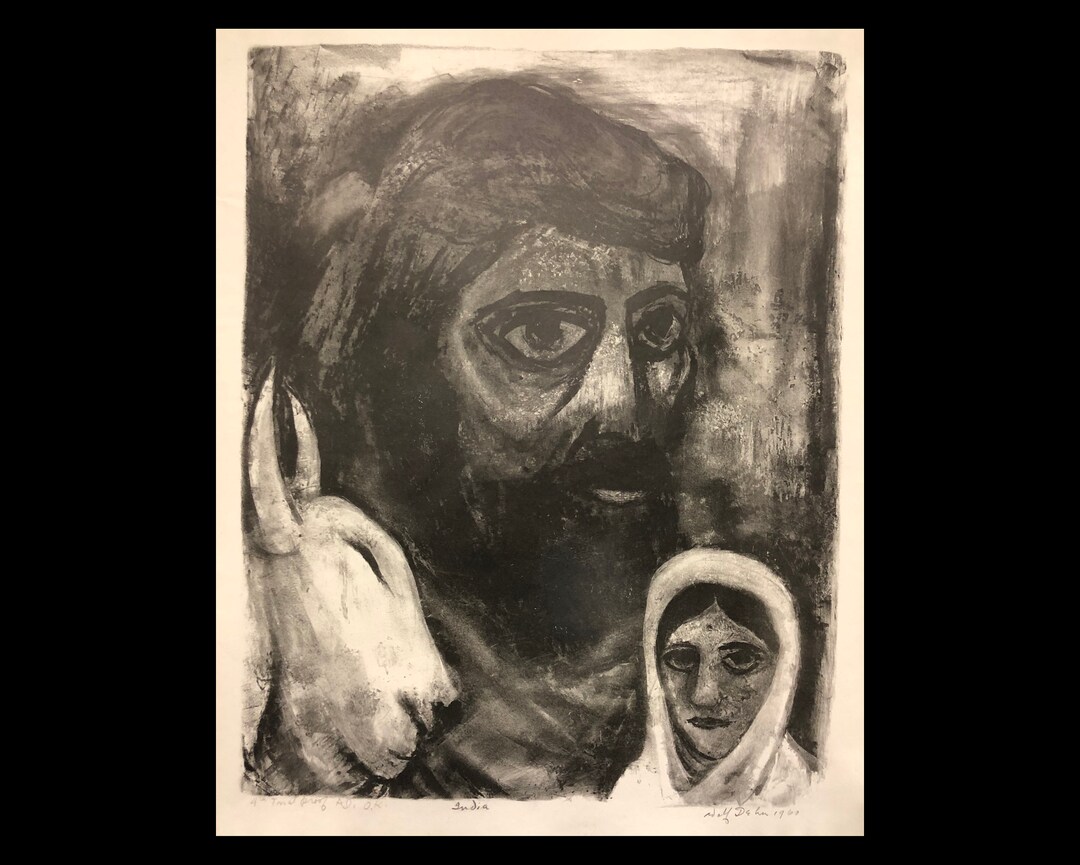 ADOLF DEHN (american, 1895-1968), "india", 1960, Original Lithograph ...
