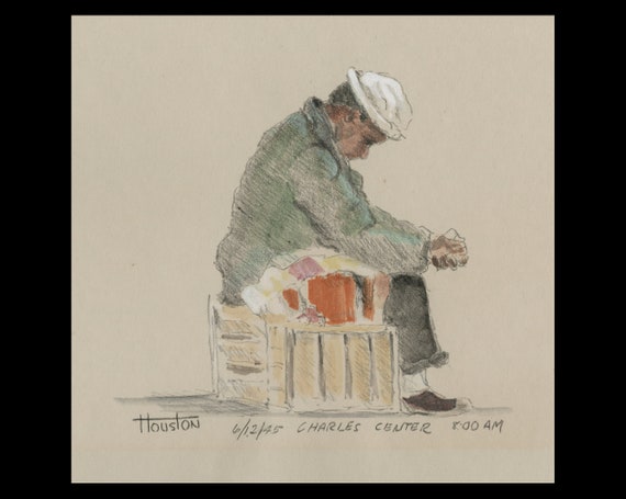 OLIVER HOUSTON american 1888-1955 6/12/45 Charles - Etsy