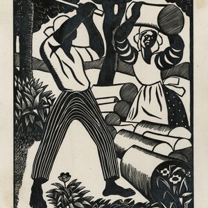 ALBERT HUIE (jamaican/american, 1920-2010), "in the Woods", 1948 ...
