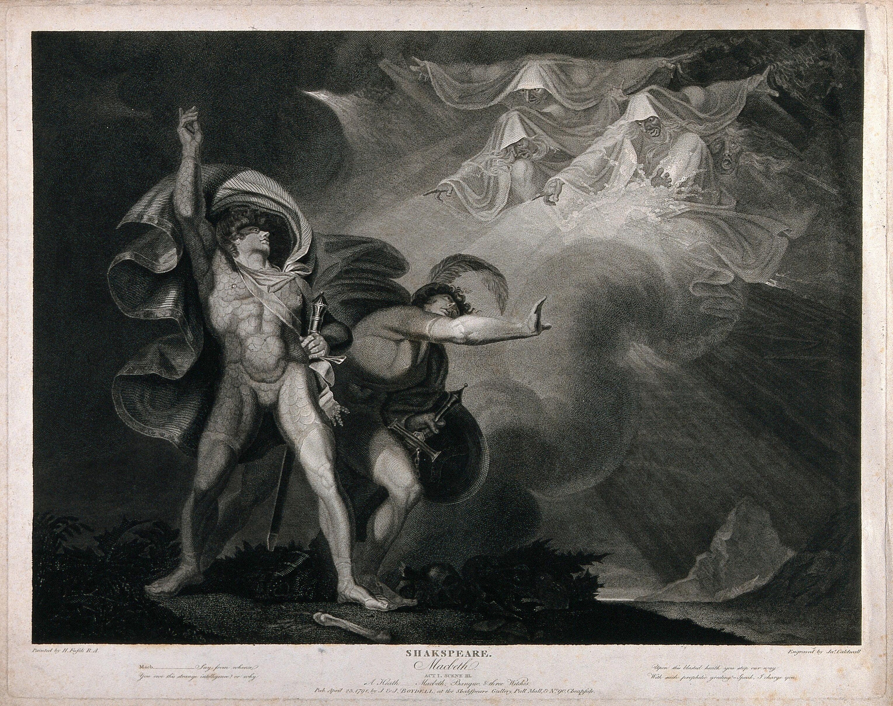 HENRY FUSELI after swiss, 1741-1825, macbeth: Banquo and the Three ...