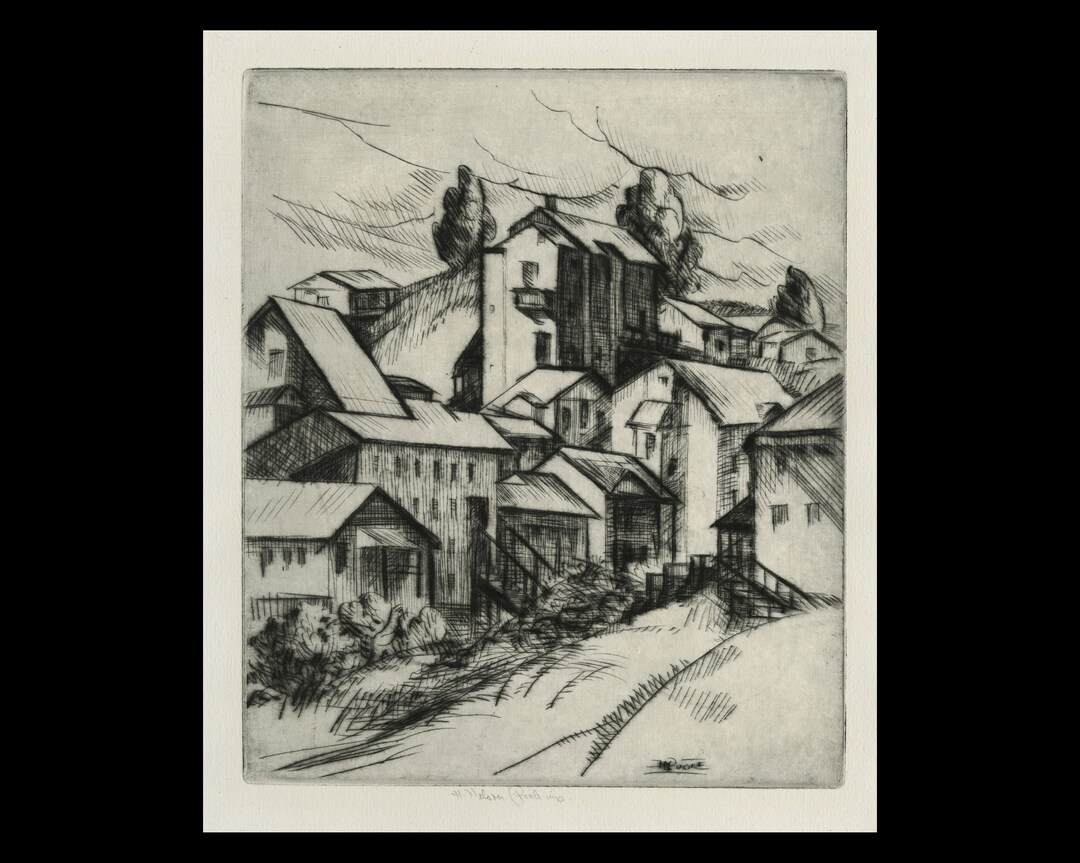 HORATIO NELSON POOLE (american, 1884-1949), "glen Park Houses (san ...