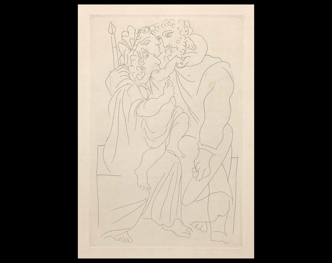 PABLO PICASSO (spanish/french, 1881-1973), "couple Et Enfant", 1934 ...