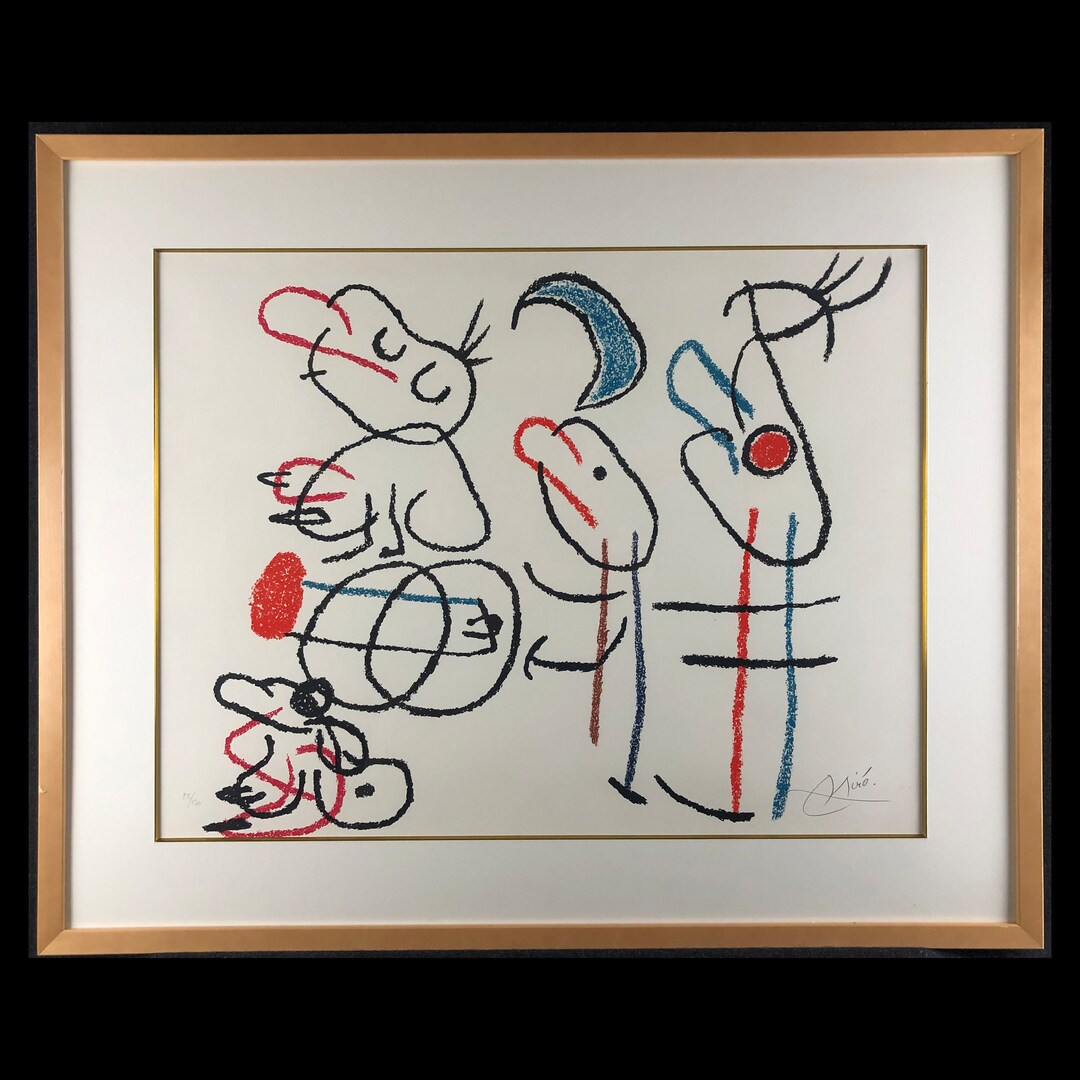 JOAN MIRO (spanish/french, 1893-1983), "ubu Aux Baleares Vi", 1971 ...