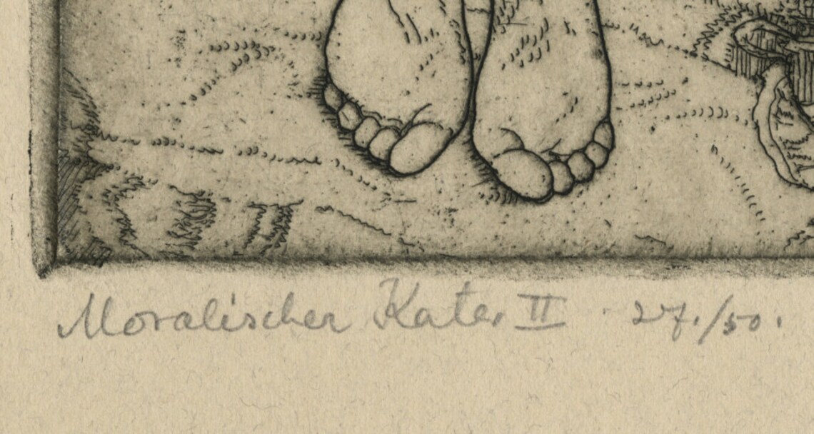 MARTIN ERICH PHILIPP german, 1887-1978, moralischer Kater Ii, 1913 ...
