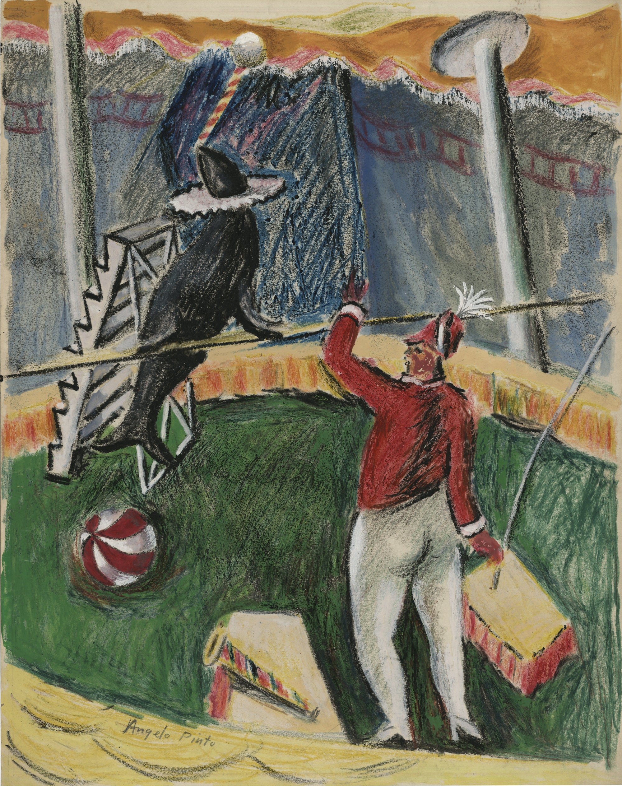 ANGELO PINTO (italiano/americano, 1908-1994), "Circus - Seal Trainer ...