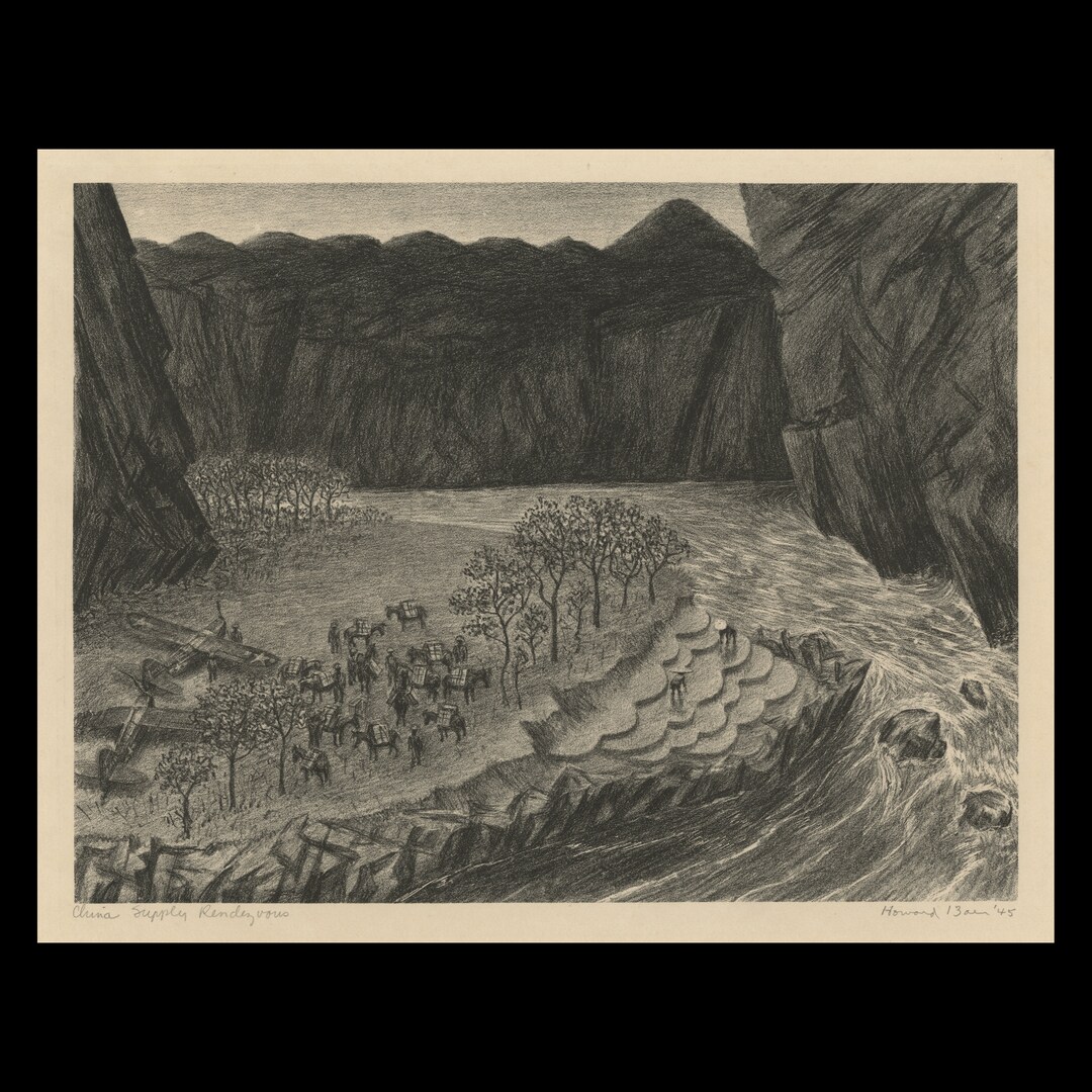 HOWARD BAER (american, 1906-1986), "china Supply Rendezvous", 1945 ...