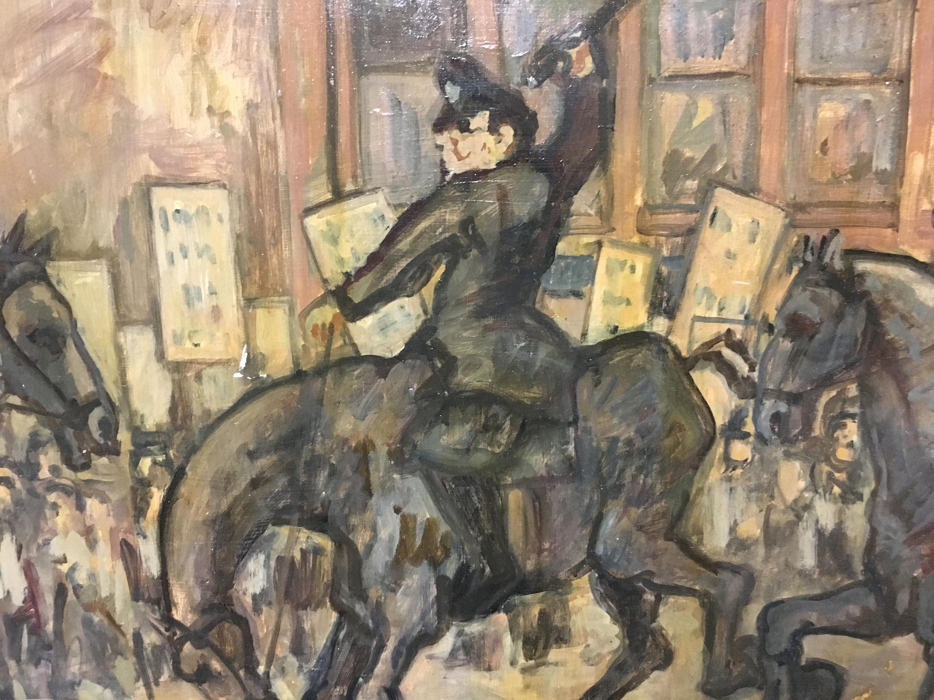 ARTHUR SMITH american, 1972, strike Breaking, Nyc, Ca. 1935-40, Oil on ...