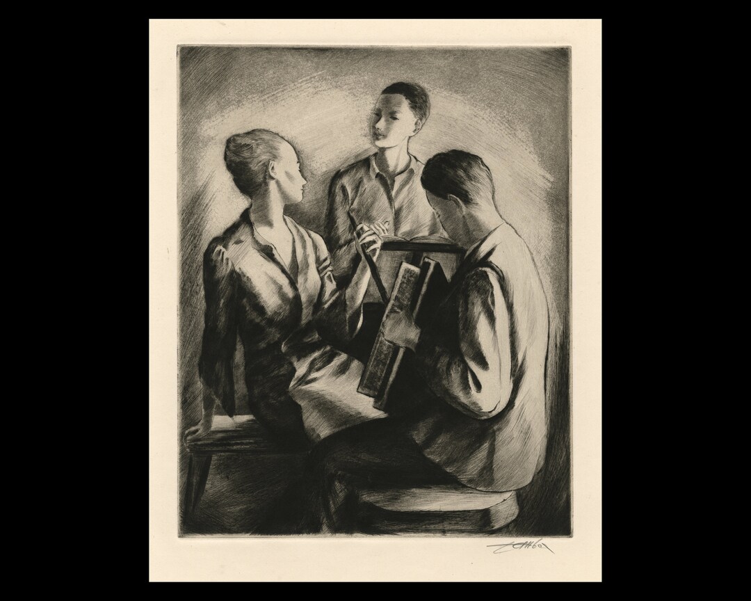 FREDERIC TAUBES (polish/american, 1900-1981), "trio", Ca. 1935 ...