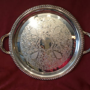 Kent Silver Plate Tray - Etsy