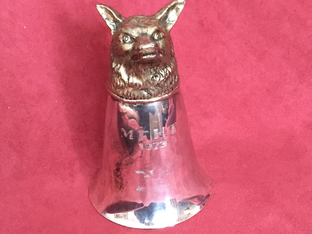 Vintage Wolf Stirrup Cup 1973 - Etsy