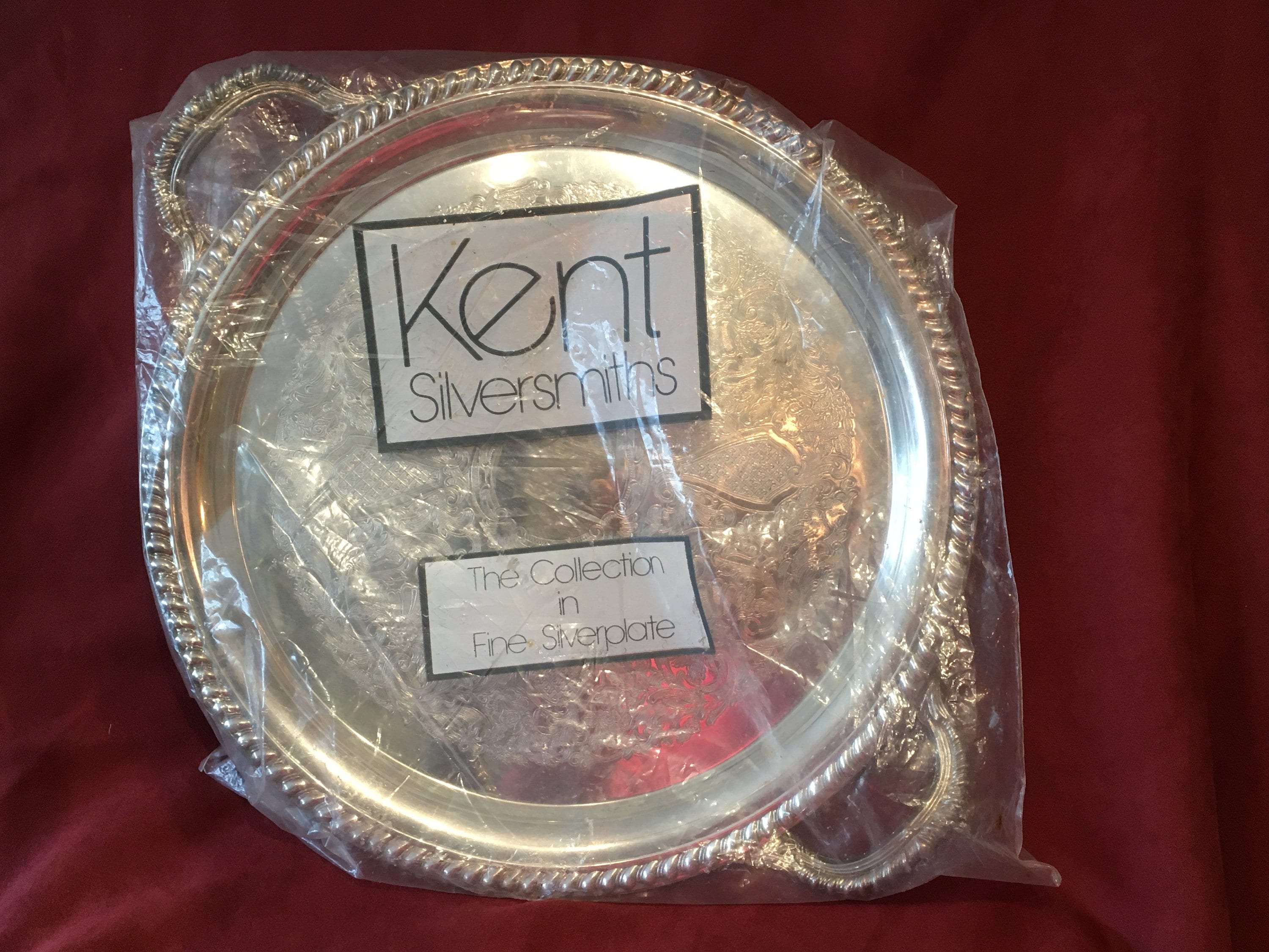 Kent Silver Plate Tray - Etsy