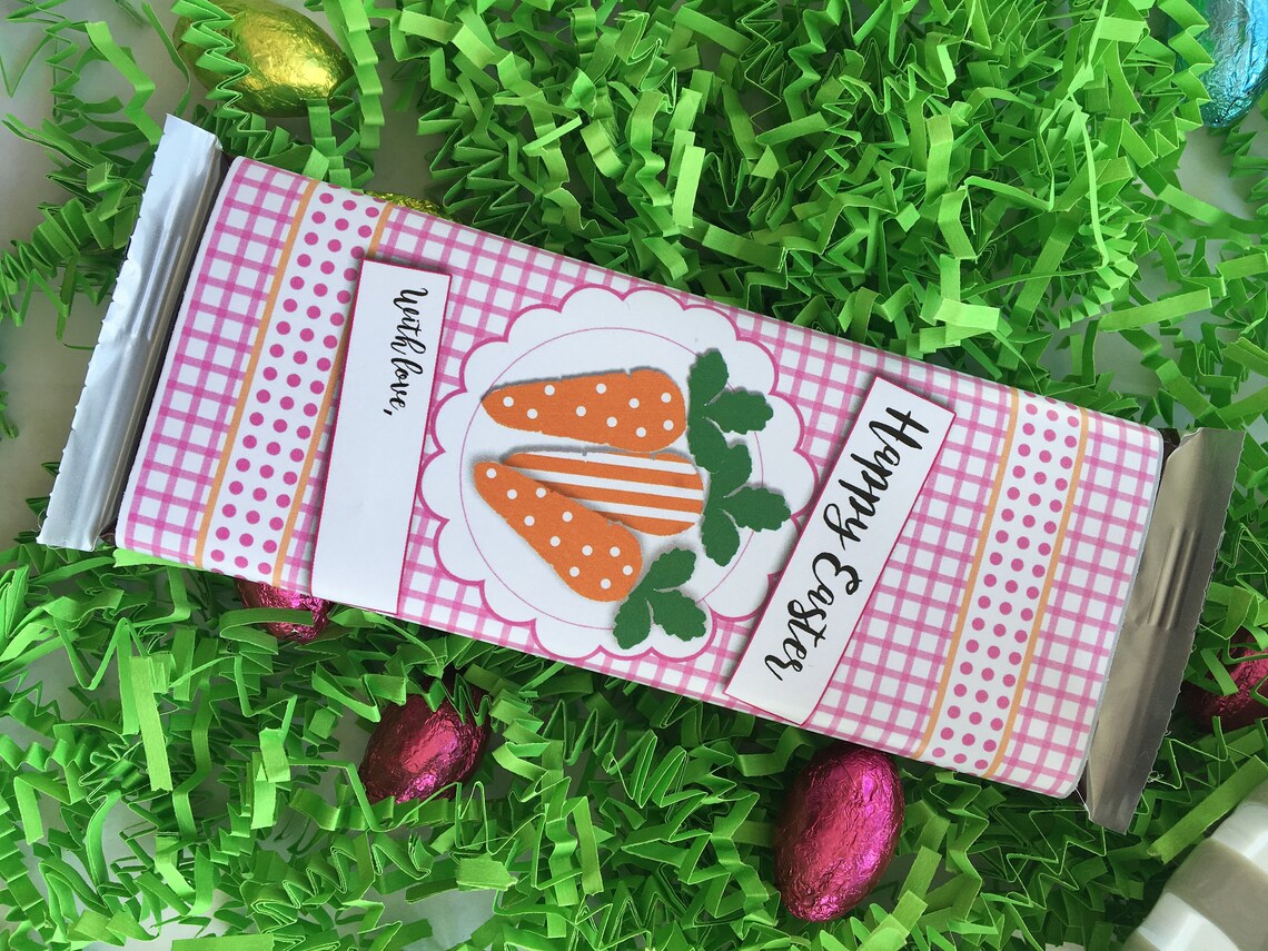 Happy Easter Candy Wrapper | Easter Gift | Easter Basket Idea - Etsy