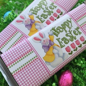Happy Easter Candy Bar Wrapper | Instant Download | Easter Candy - Etsy