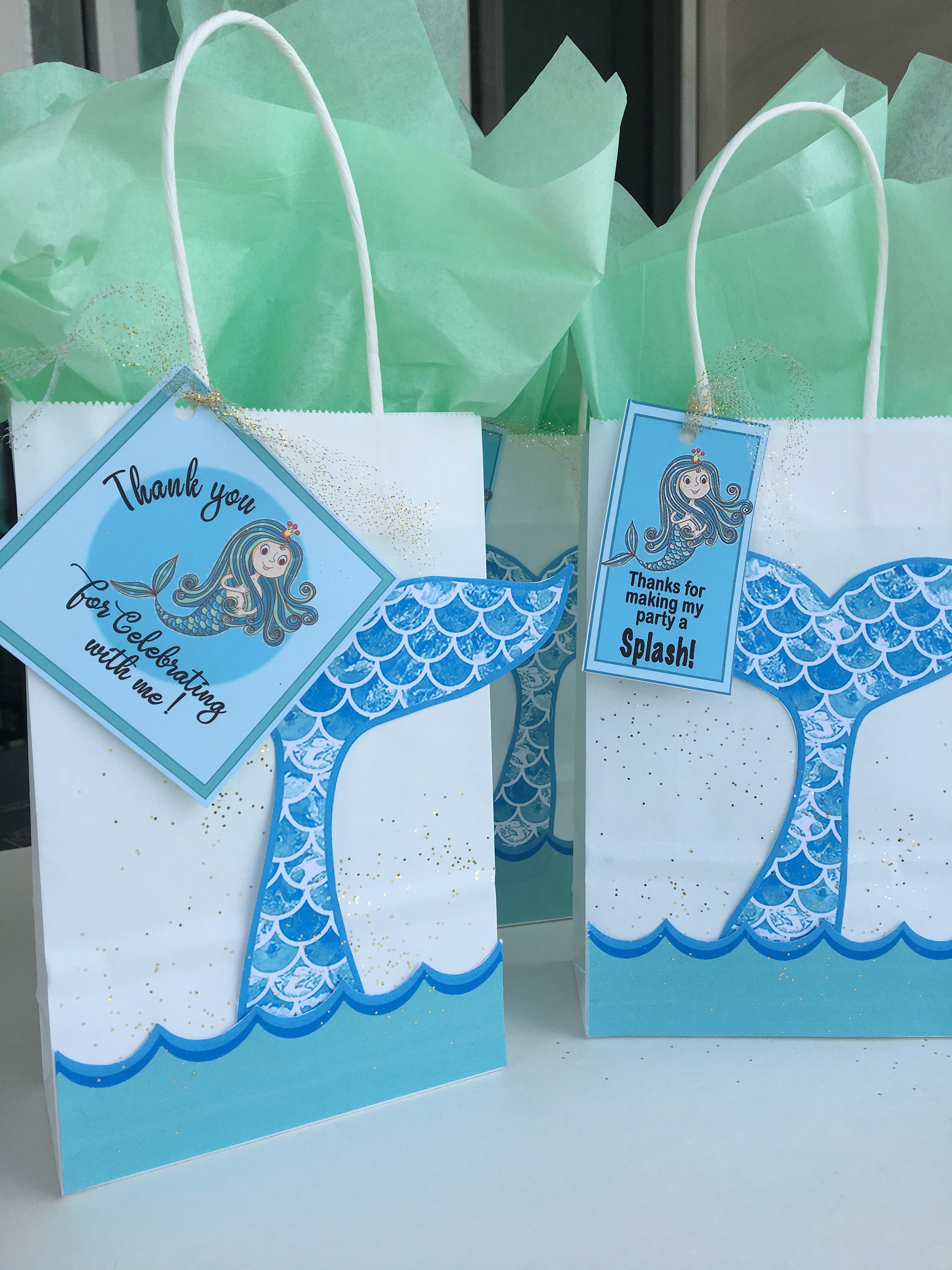 Mermaid Under the Sea Mermaid Party Mermaid Gift Bags - Etsy