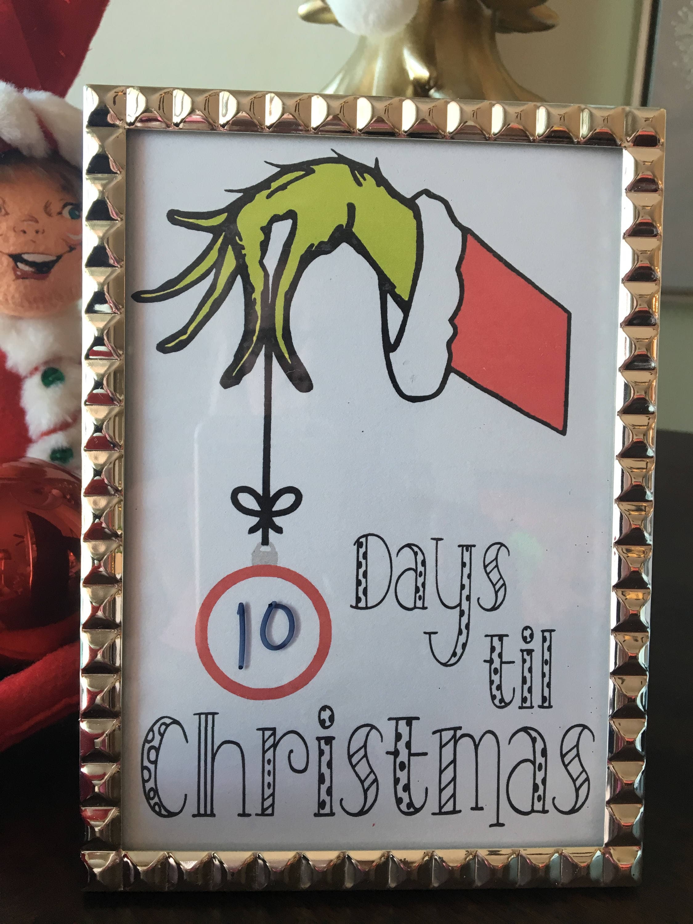 Grinch Countdown to Christmas - Etsy