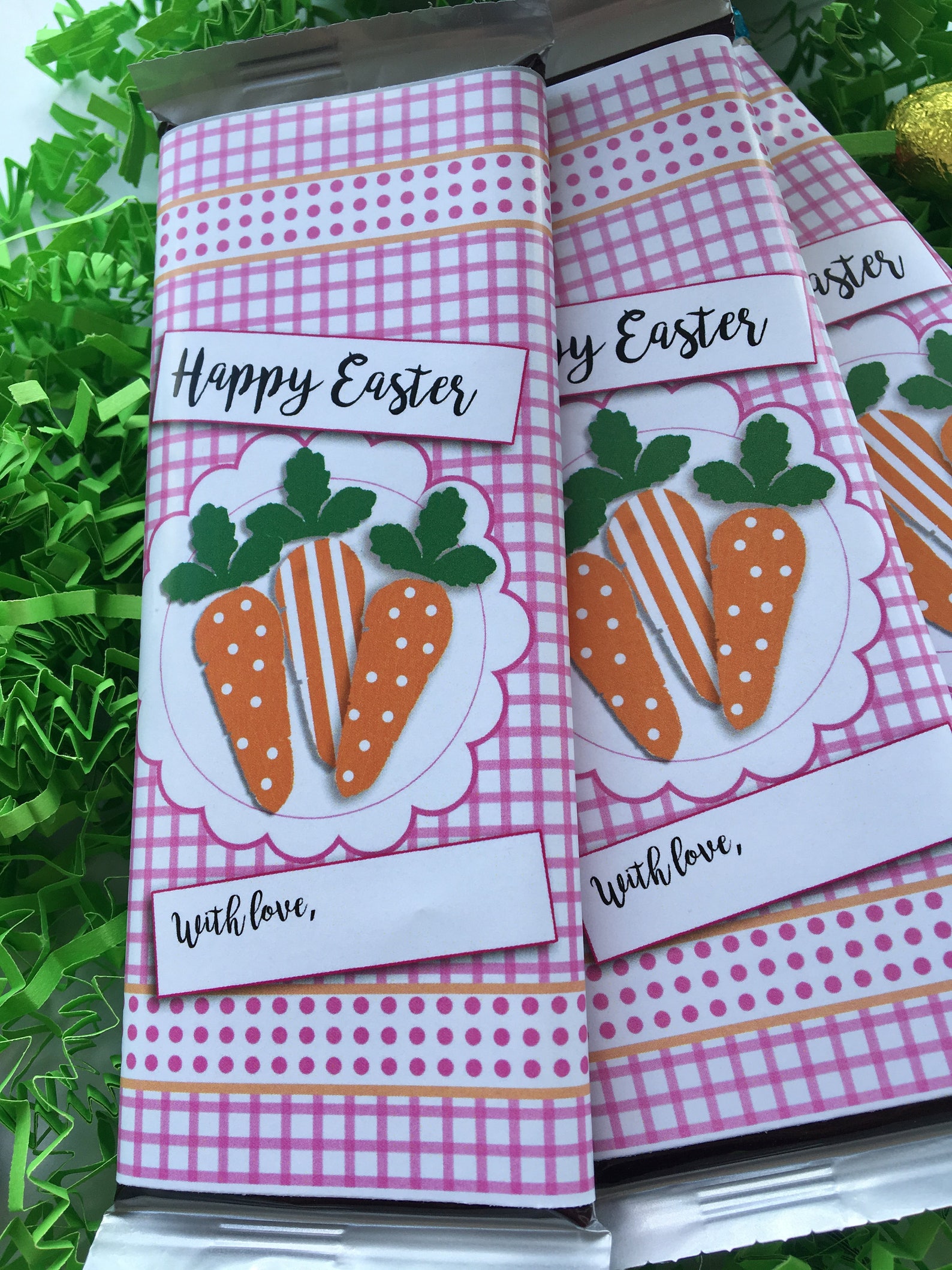 Happy Easter Candy Wrapper Easter Gift Easter Basket Idea - Etsy