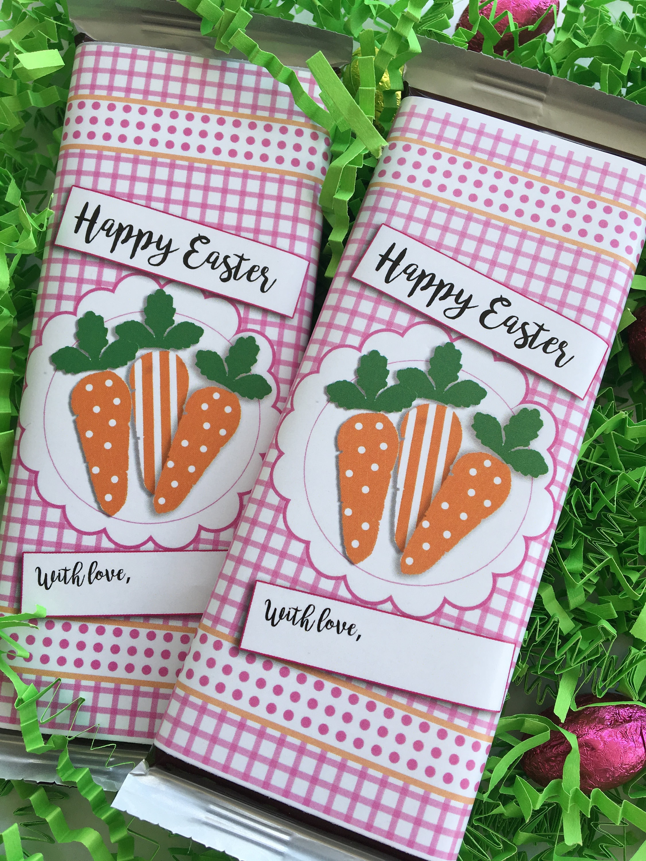 Happy Easter Candy Wrapper | Easter Gift | Easter Basket Idea - Etsy