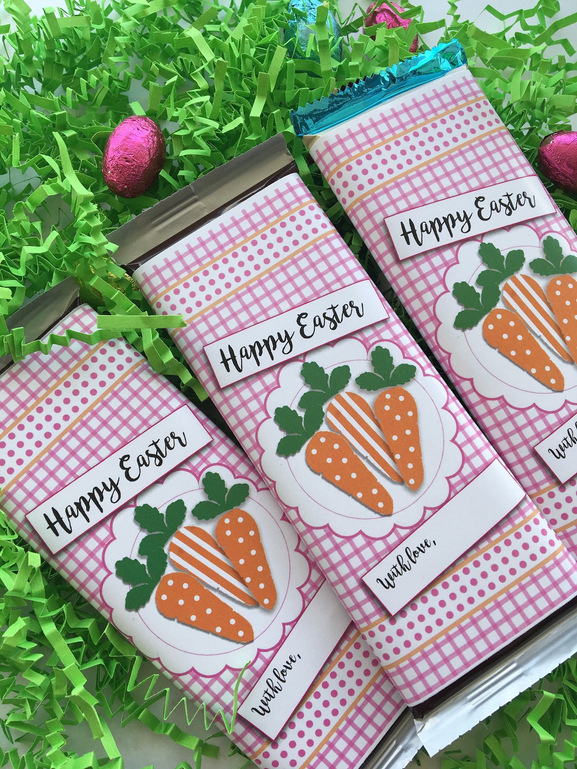 Happy Easter Candy Wrapper Easter Gift Easter Basket Idea - Etsy
