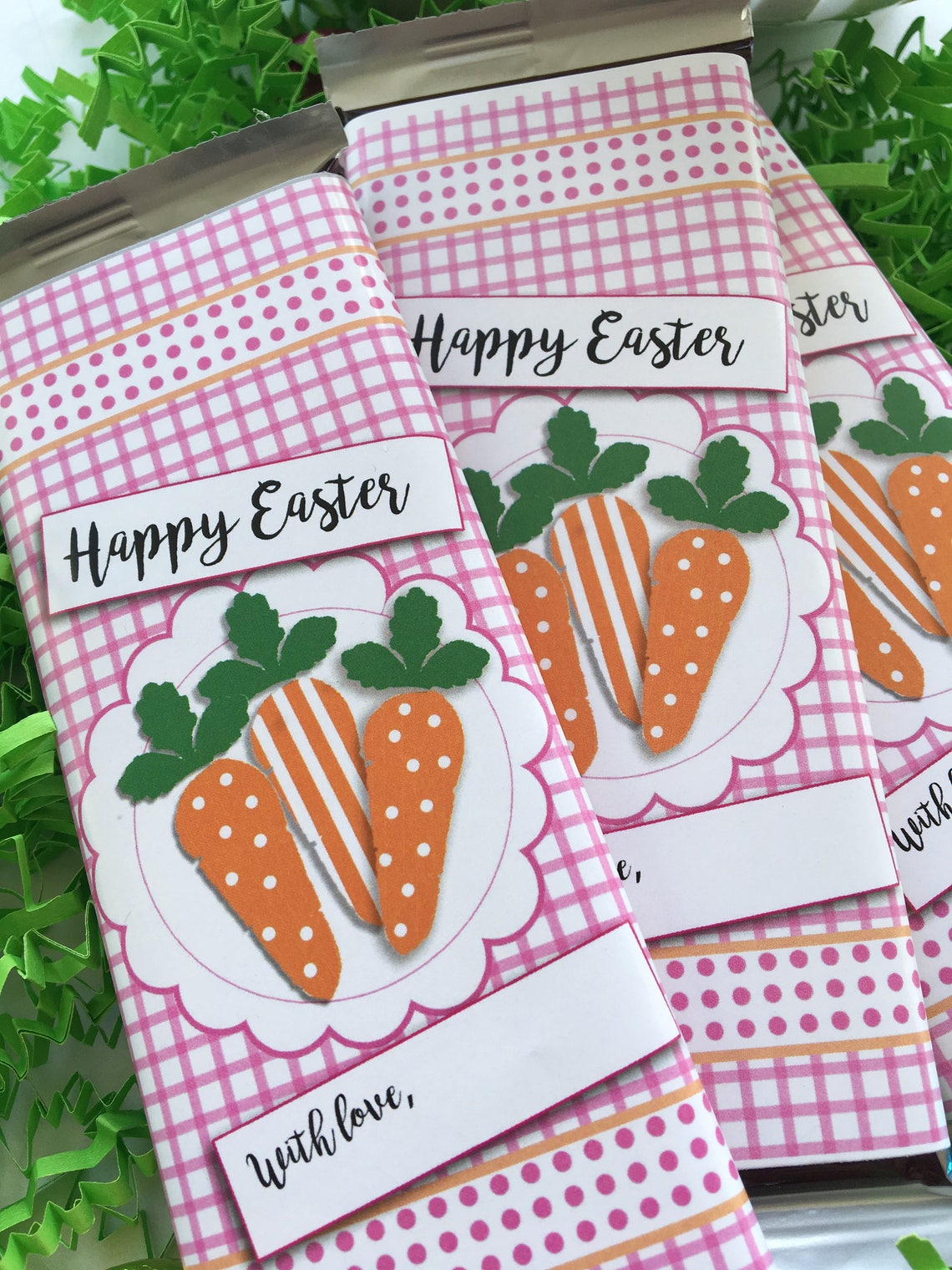 Happy Easter Candy Wrapper | Easter Gift | Easter Basket Idea - Etsy