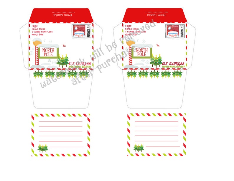 Notes From Elf | Tiny Elf Letters | Tiny Notes Form Santa - Etsy