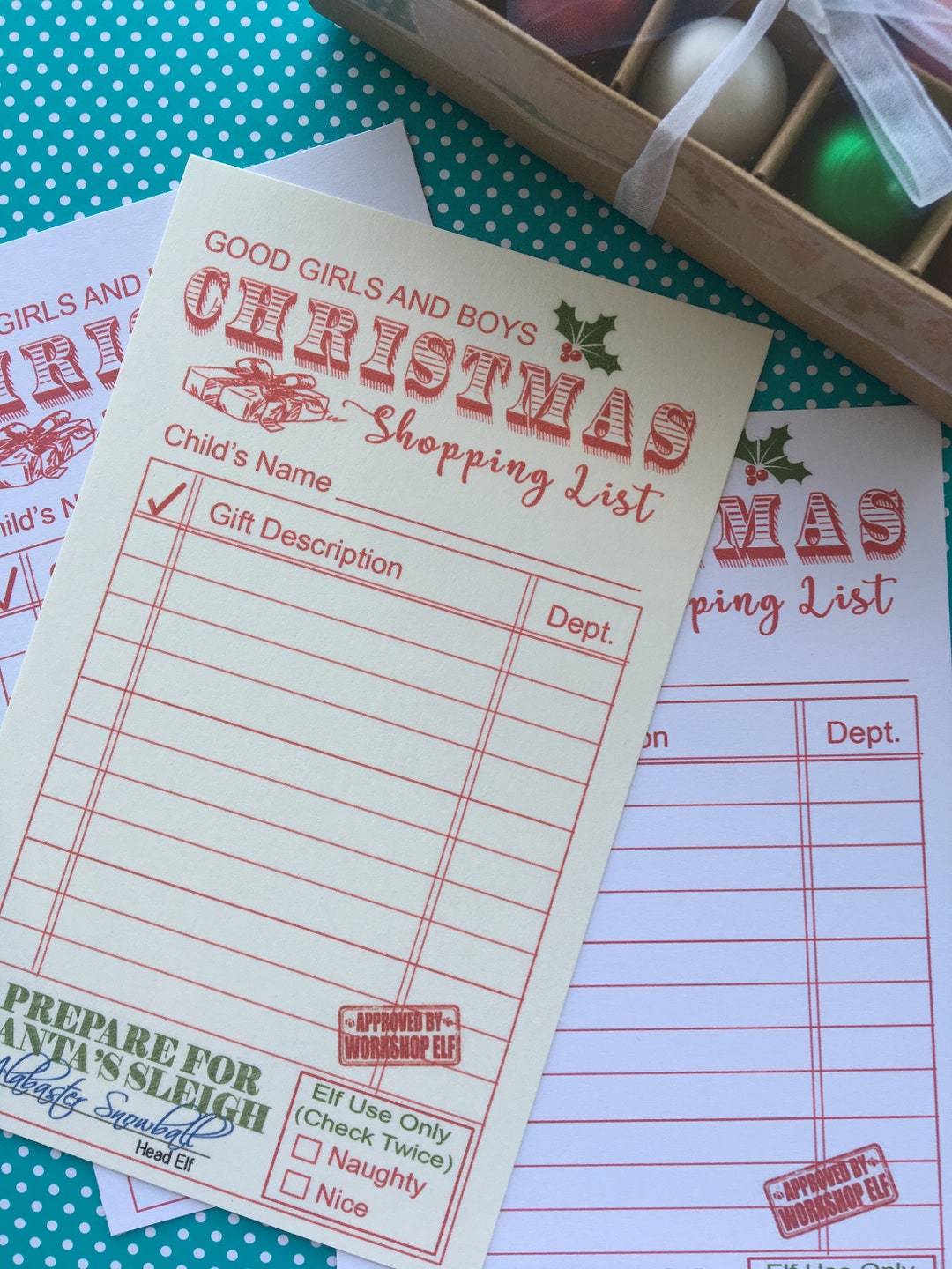 Christmas Wish List | Letter to Santa | Christmas Gift List - Etsy