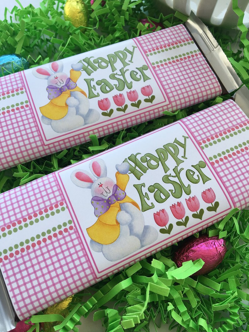 Happy Easter Candy Bar Wrapper Instant Download Easter Candy - Etsy