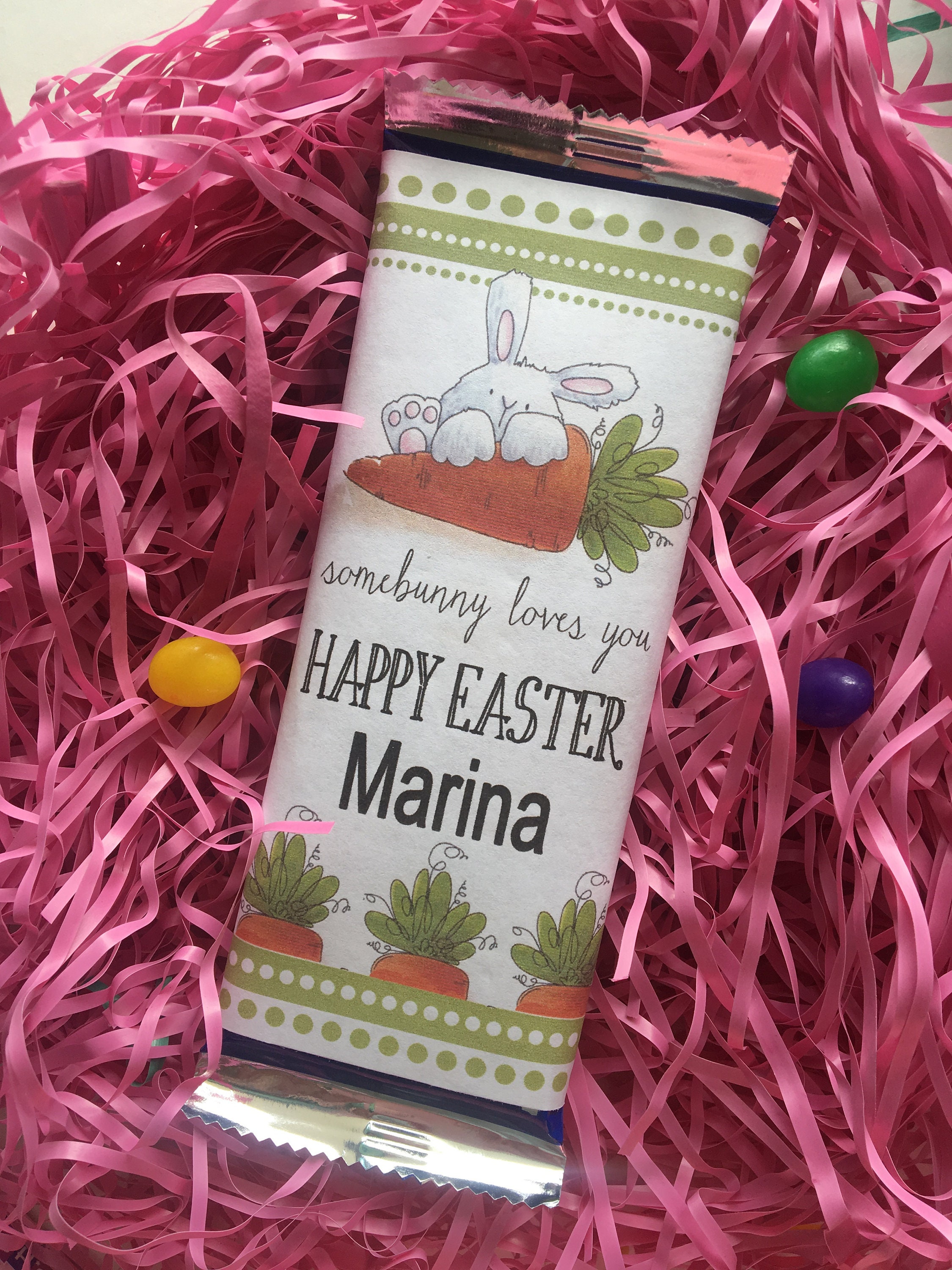 Easter Candy Wrapper | Bunny Wrapper |easter Basket | Printable Easter ...
