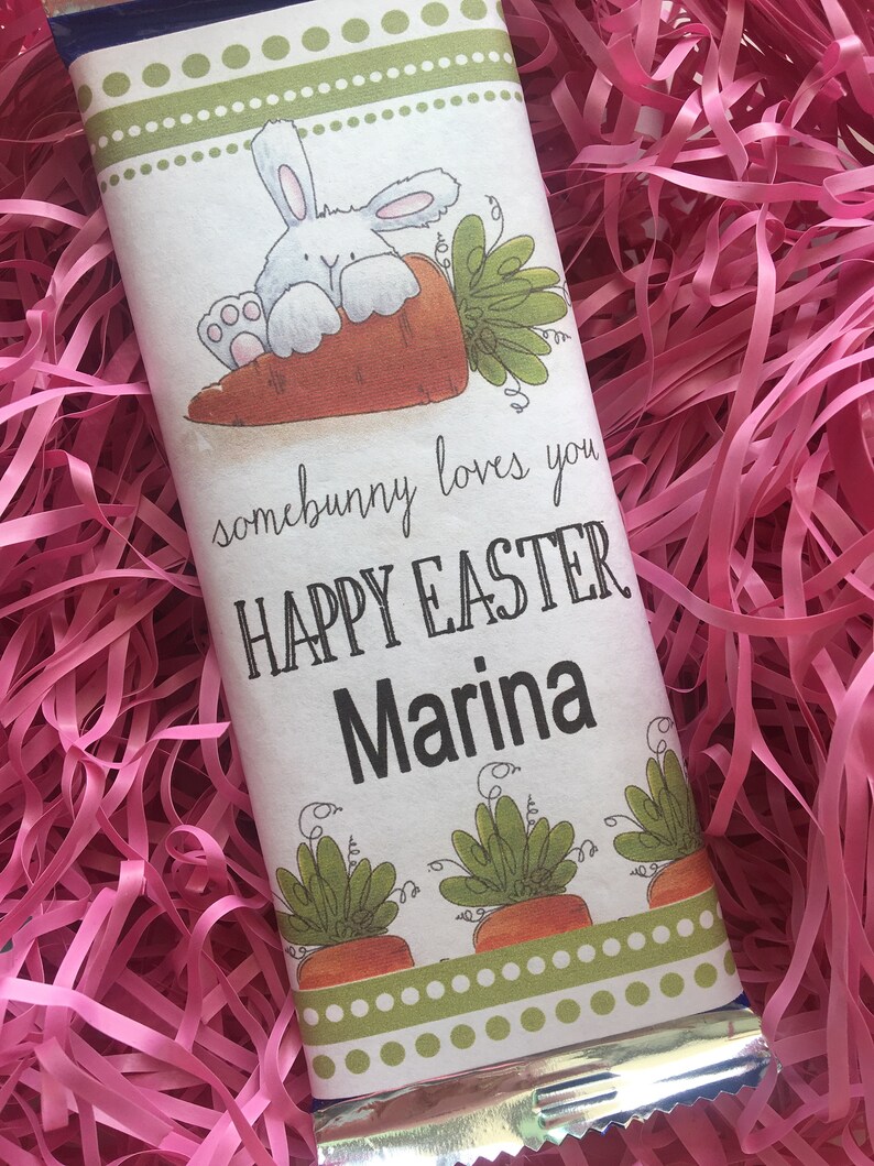 Easter Candy Wrapper | Bunny Wrapper |easter Basket | Printable Easter ...
