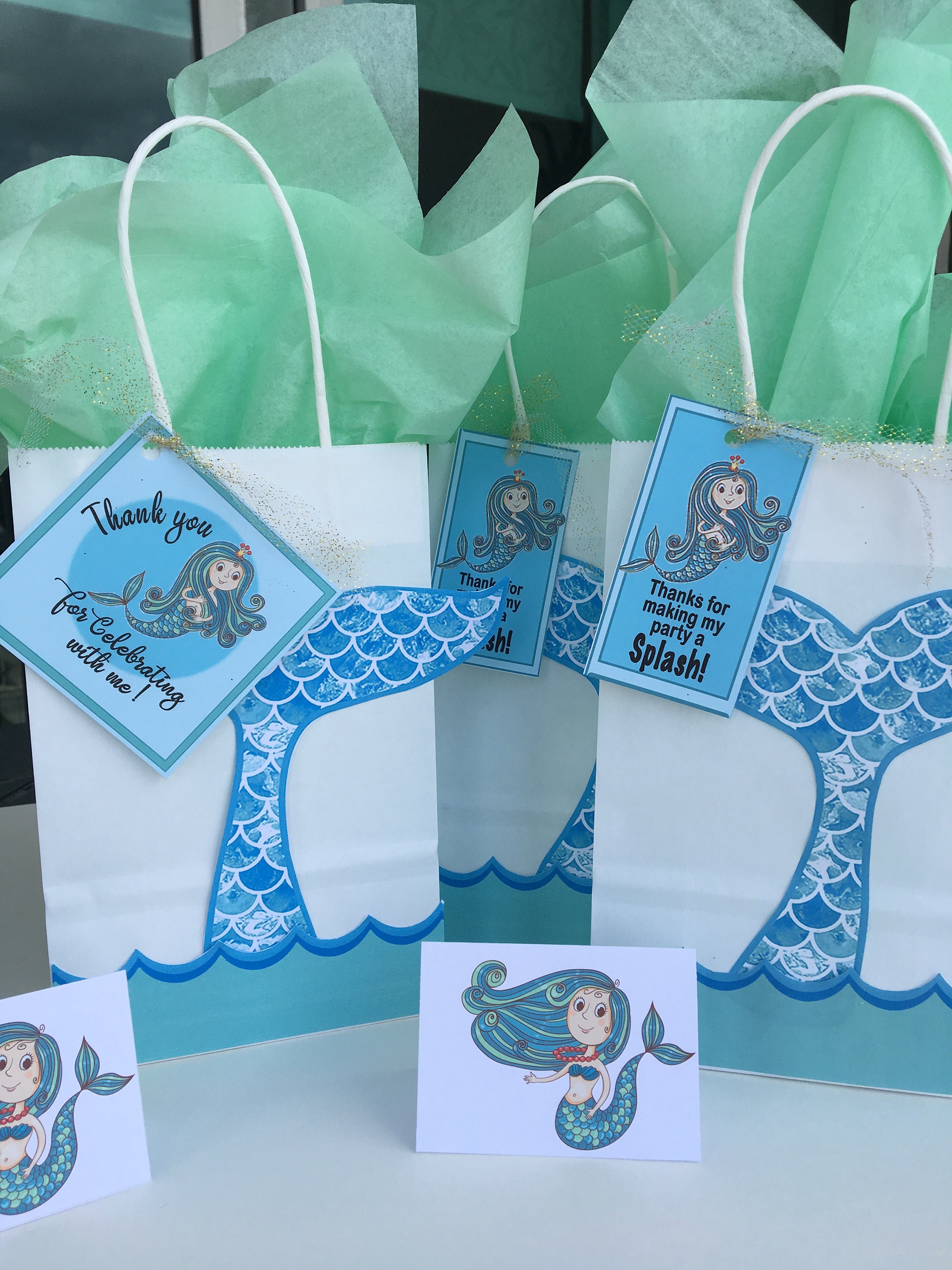 Mermaid Under the Sea Mermaid Party Mermaid Gift Bags - Etsy