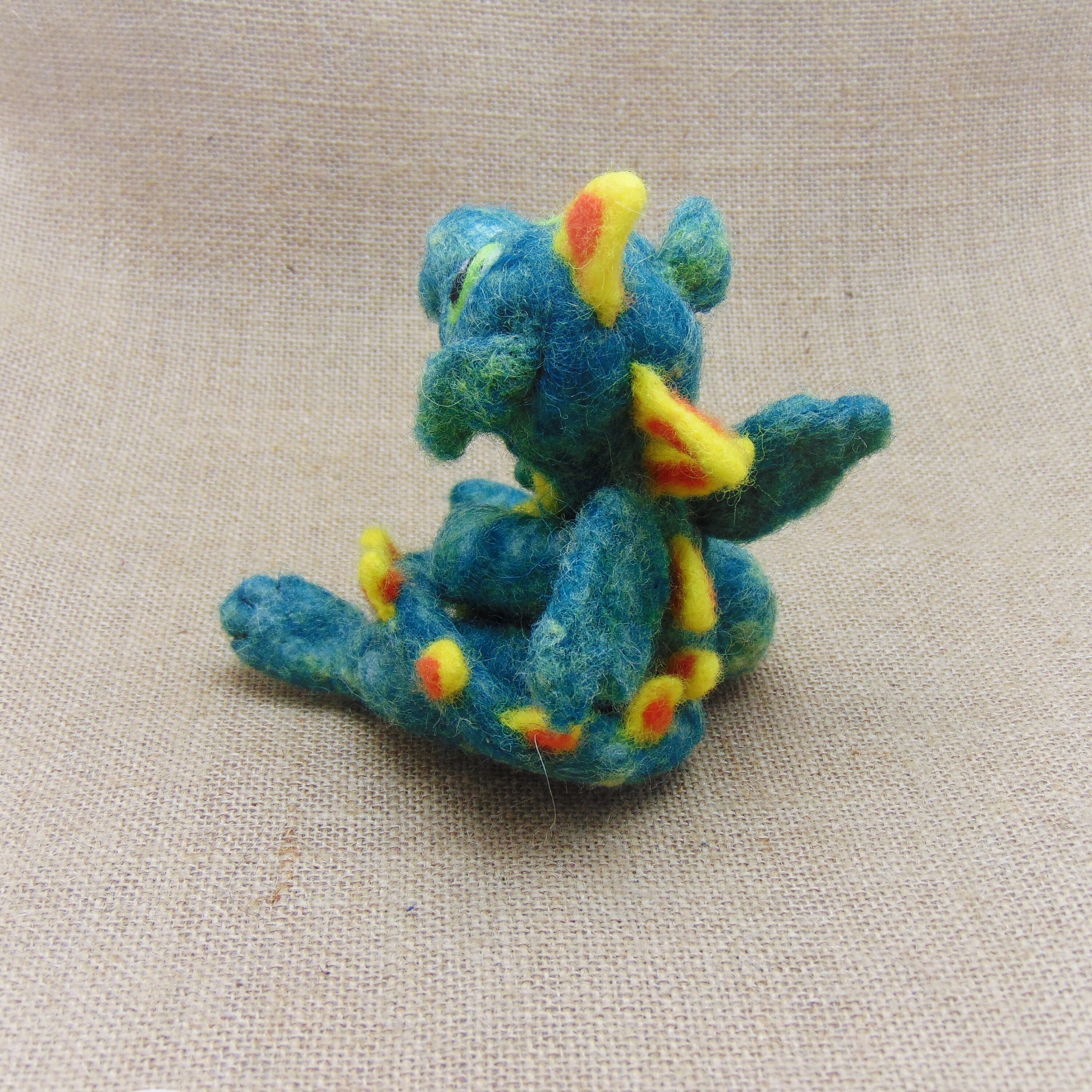 Baby Dragon Figurine, Soft Dragon Sculpture, Felted Dragon, Cute Dragon ...