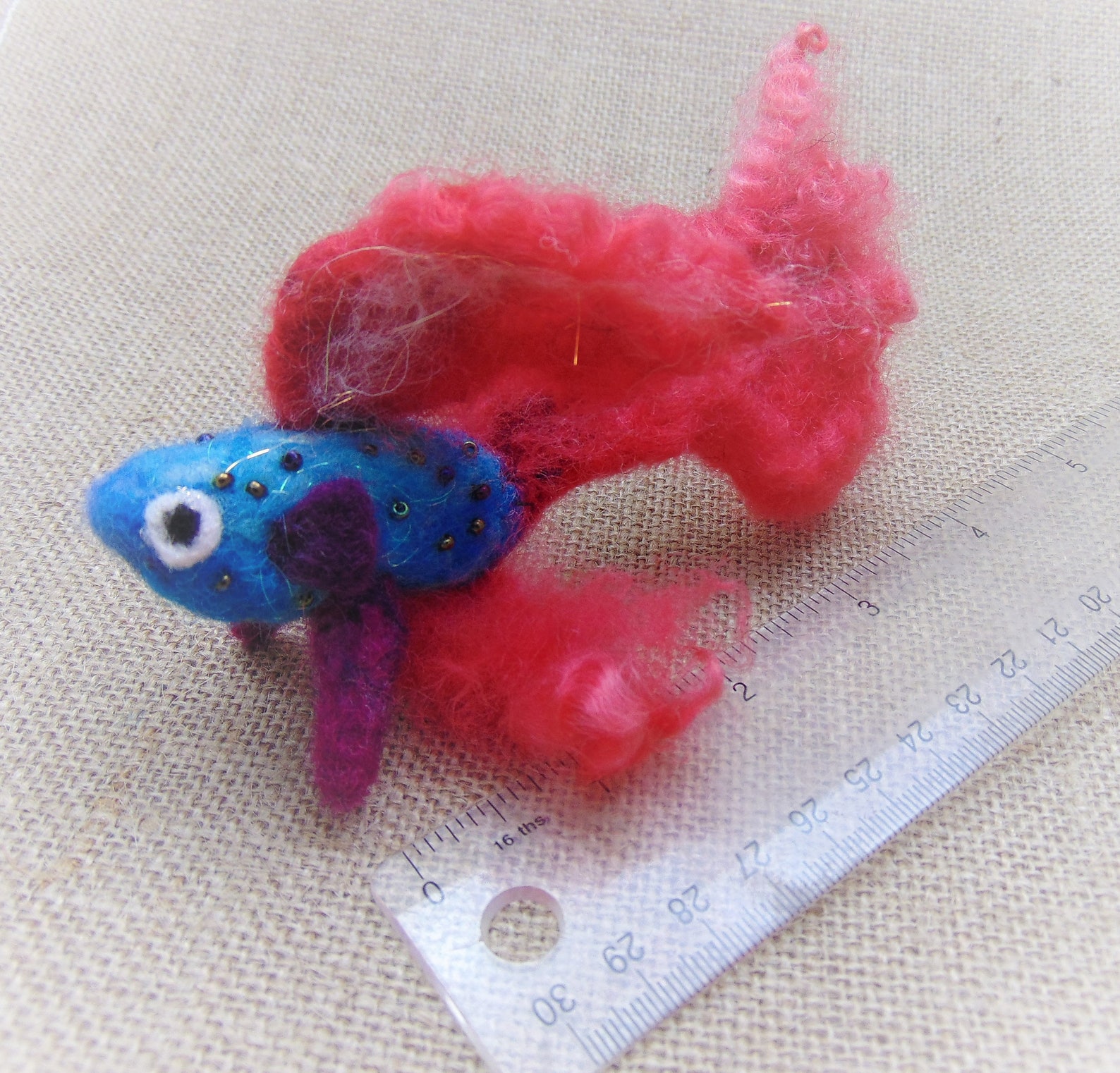 Needle Felted Fish Betta Fish Ornament Siamese Fighting - Etsy UK