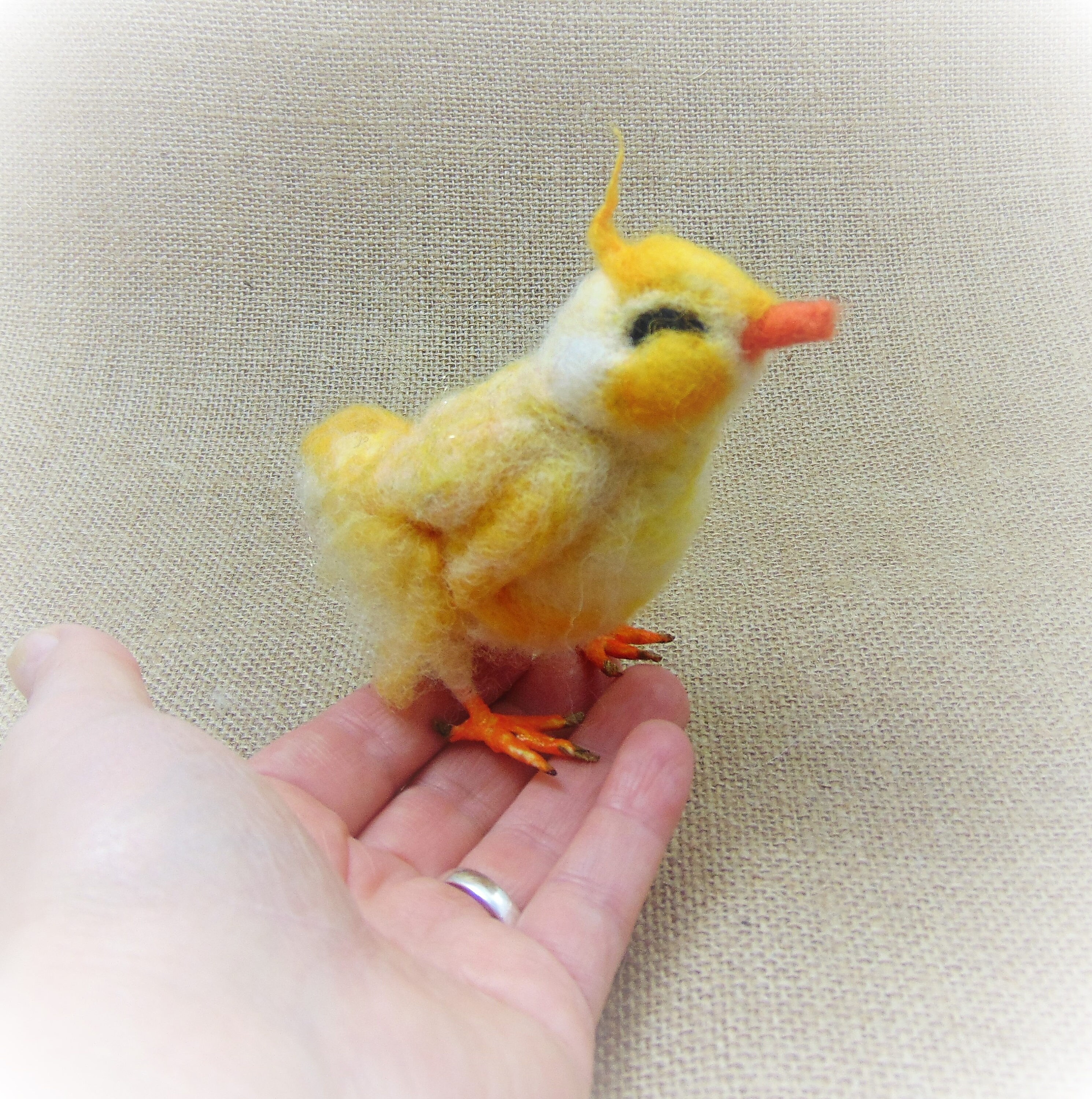 Cute Poseable Chick Felt Baby Bird Felted Easter Chick - Etsy UK