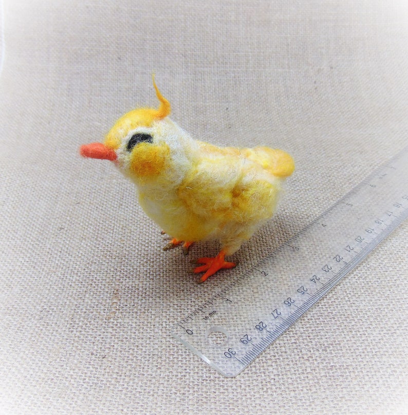 Cute Poseable Chick Felt Baby Bird Felted Easter Chick - Etsy UK